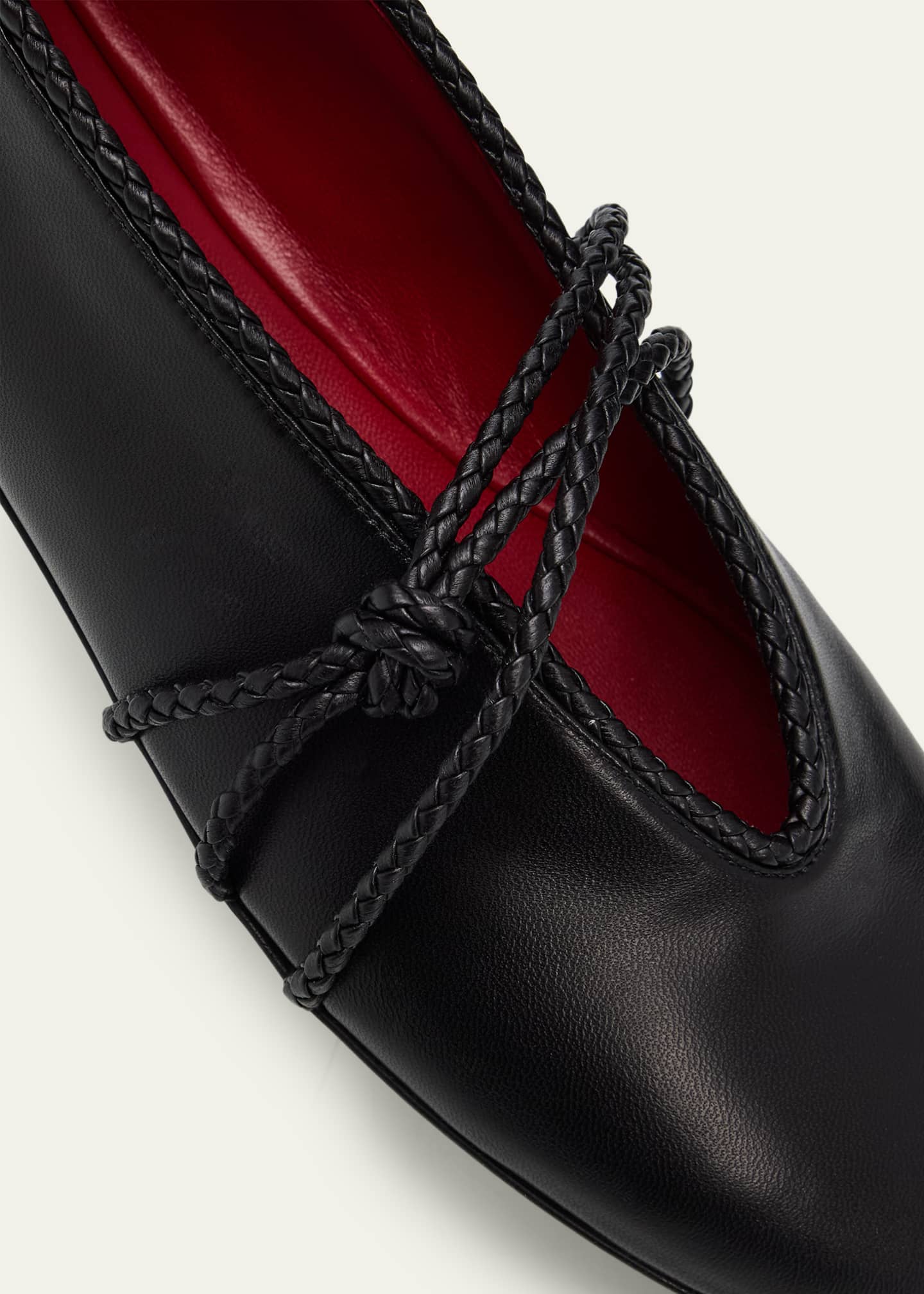 Bottega Veneta Lucia Lagoon Nappa Leather Ballerina Flats - Bergdorf ...