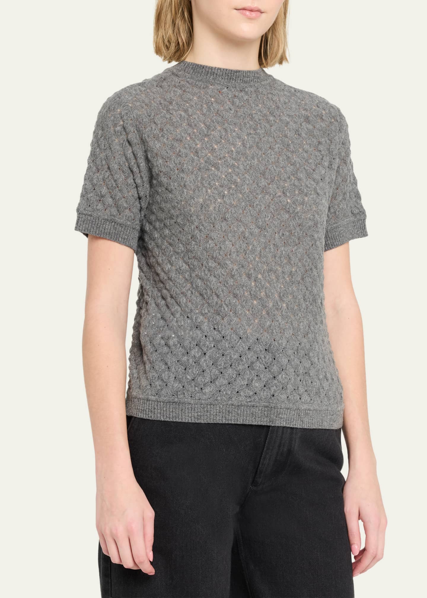 Missoni Raschel Laced Cashmere Sweater - Bergdorf Goodman