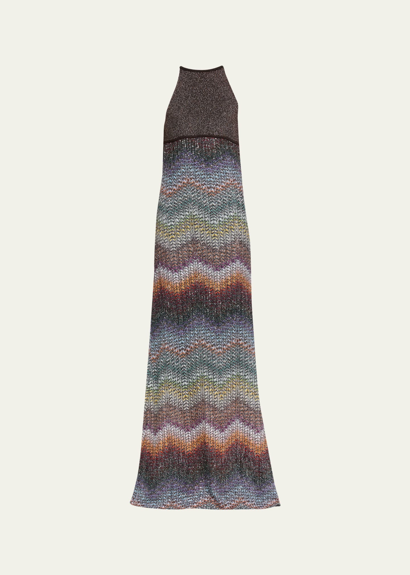 Missoni Sequin Wefted Loom Knit Halterneck Gown - Bergdorf Goodman