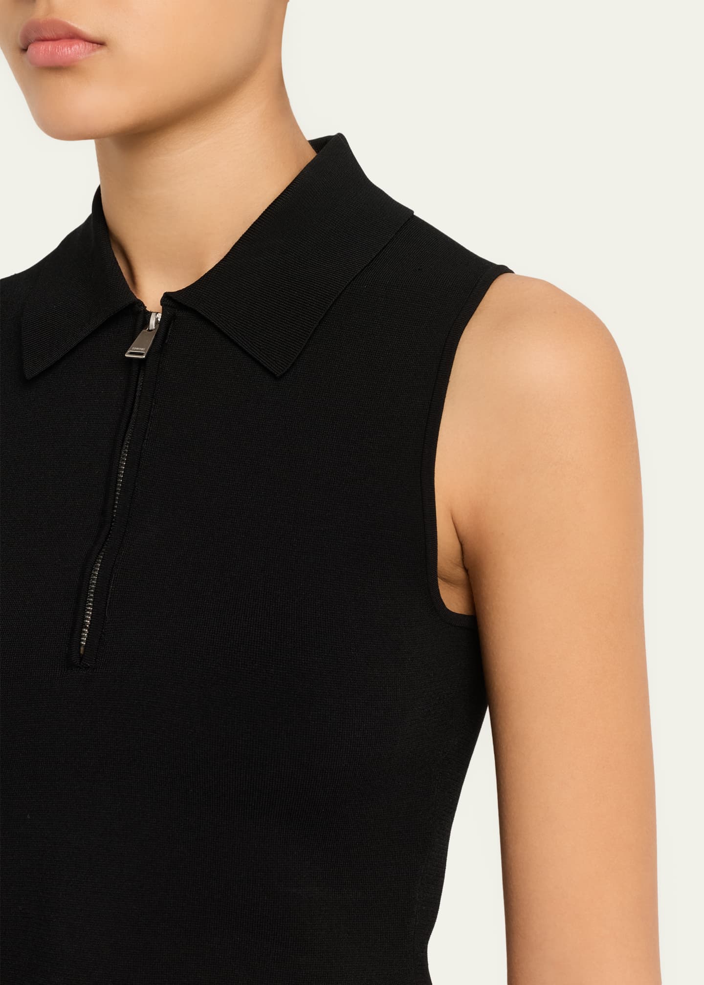 SIMKHAI Tatum Sleeveless Half-Zip Top - Bergdorf Goodman