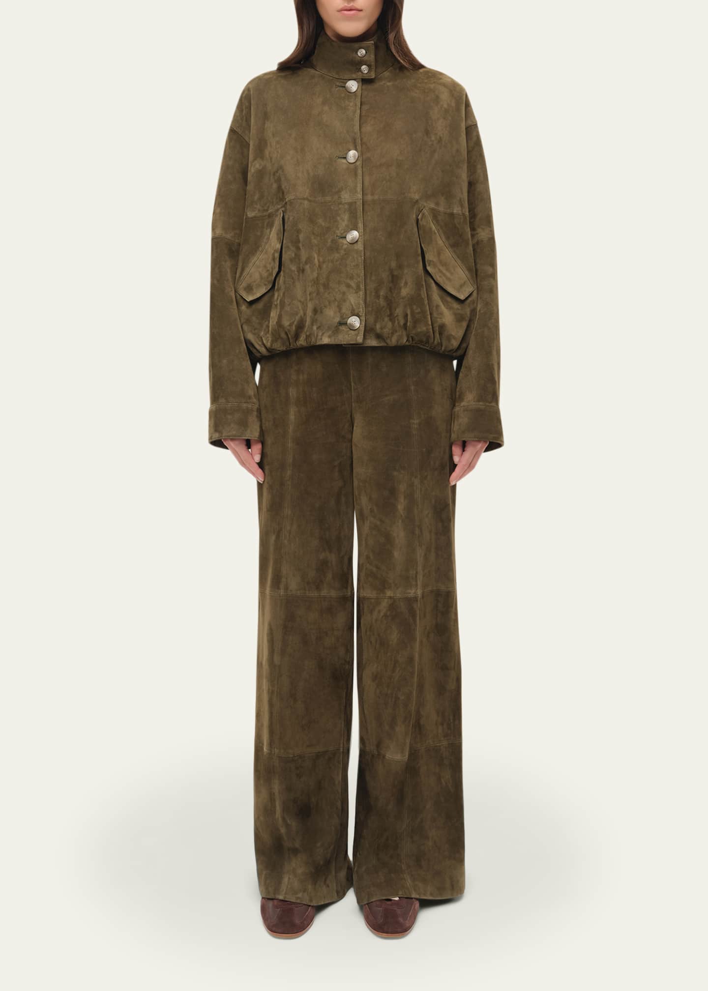 SIMKHAI Marley Suede Jacket - Bergdorf Goodman