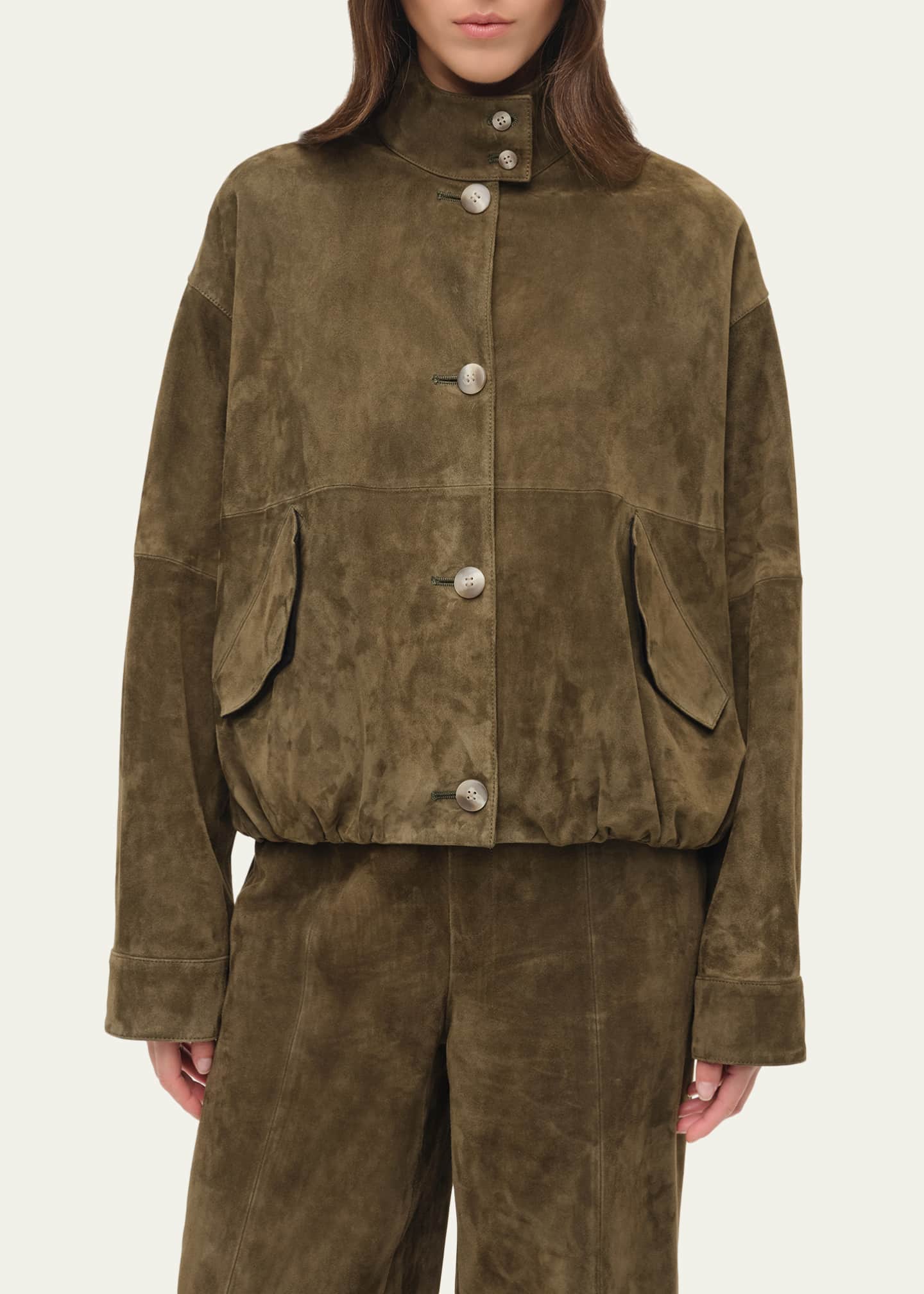 SIMKHAI Marley Suede Jacket - Bergdorf Goodman