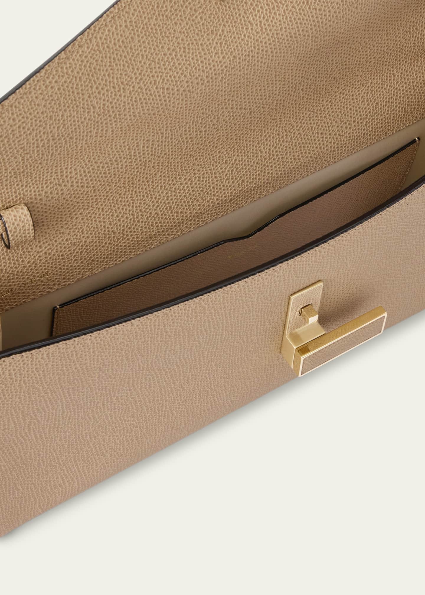 Valextra Iside Leather Clutch - Bergdorf Goodman