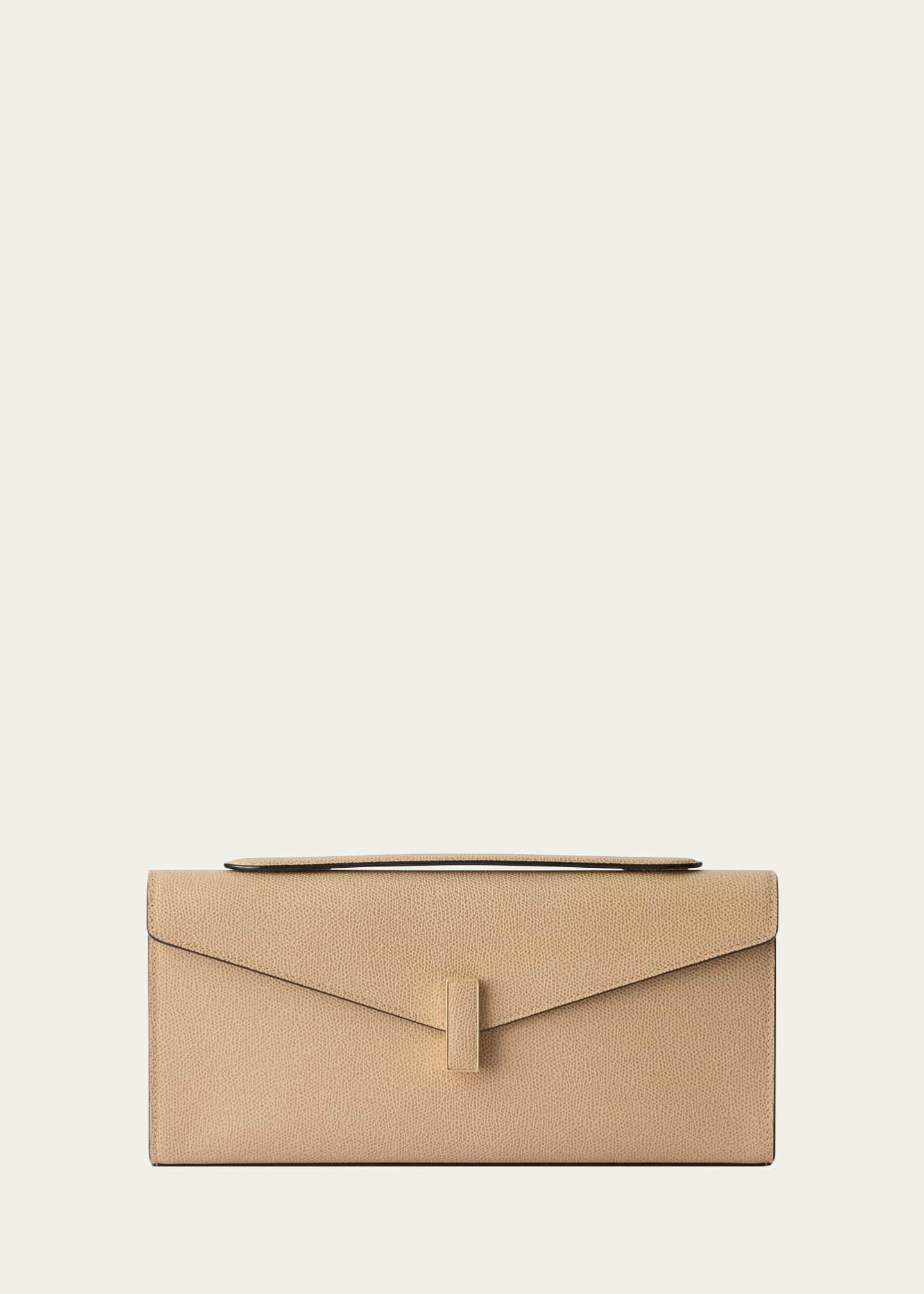 Valextra Iside Leather Clutch - Bergdorf Goodman