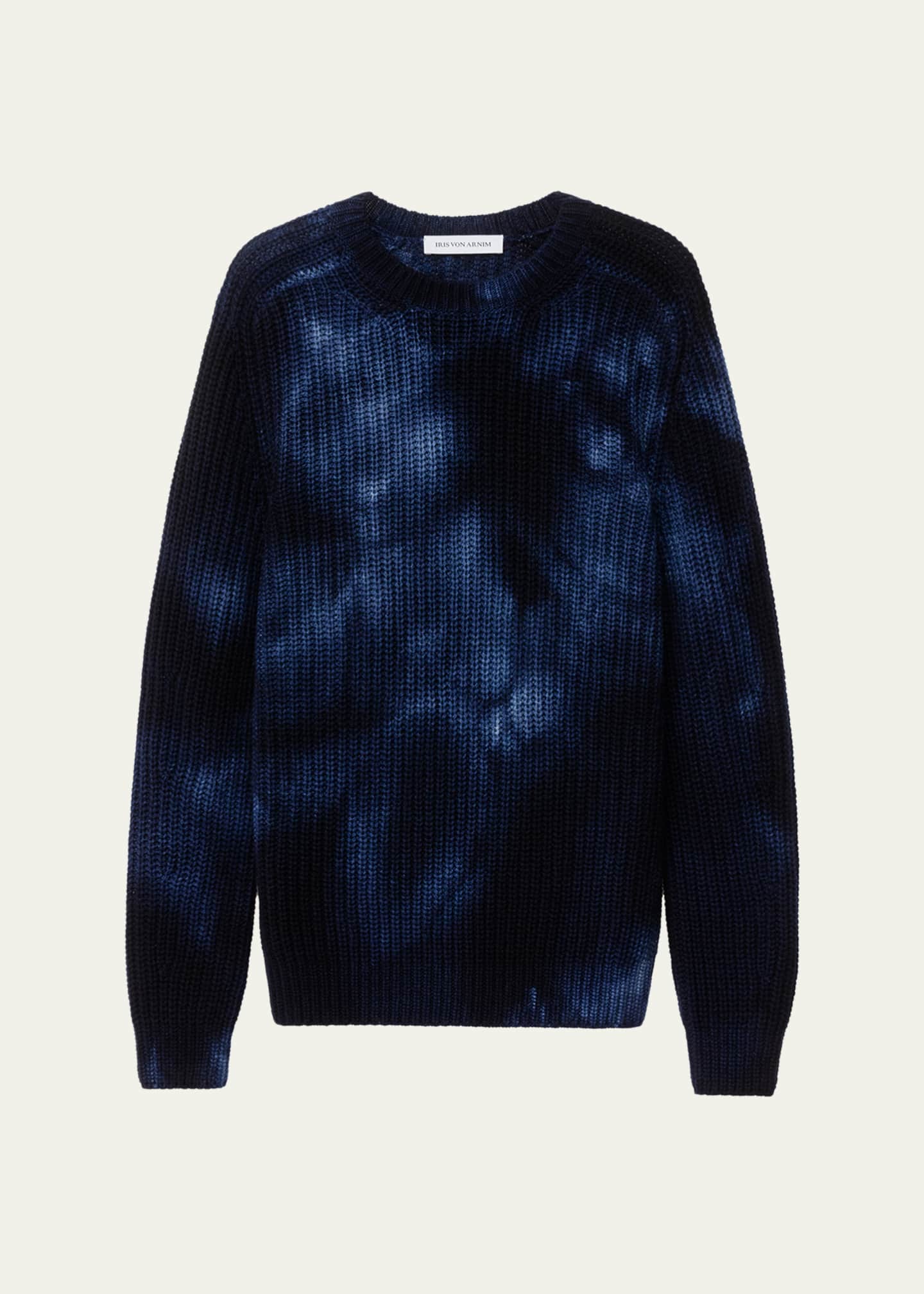 Iris Von Arnim Men's Stonewashed Cashmere Rib-Knit Crewneck Sweater ...
