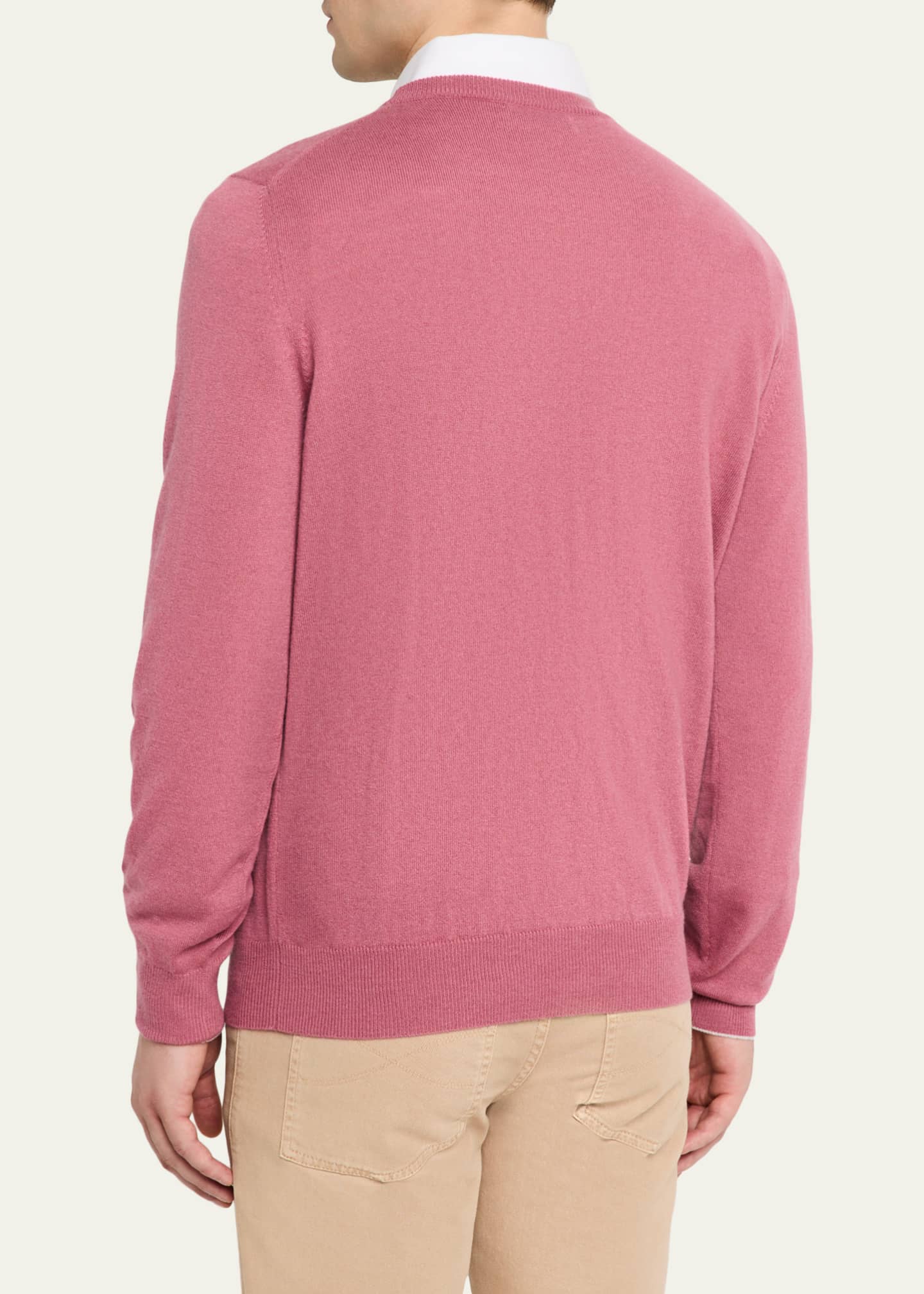 Brunello Cucinelli Men's Cashmere Knit Crewneck Sweater - Bergdorf Goodman