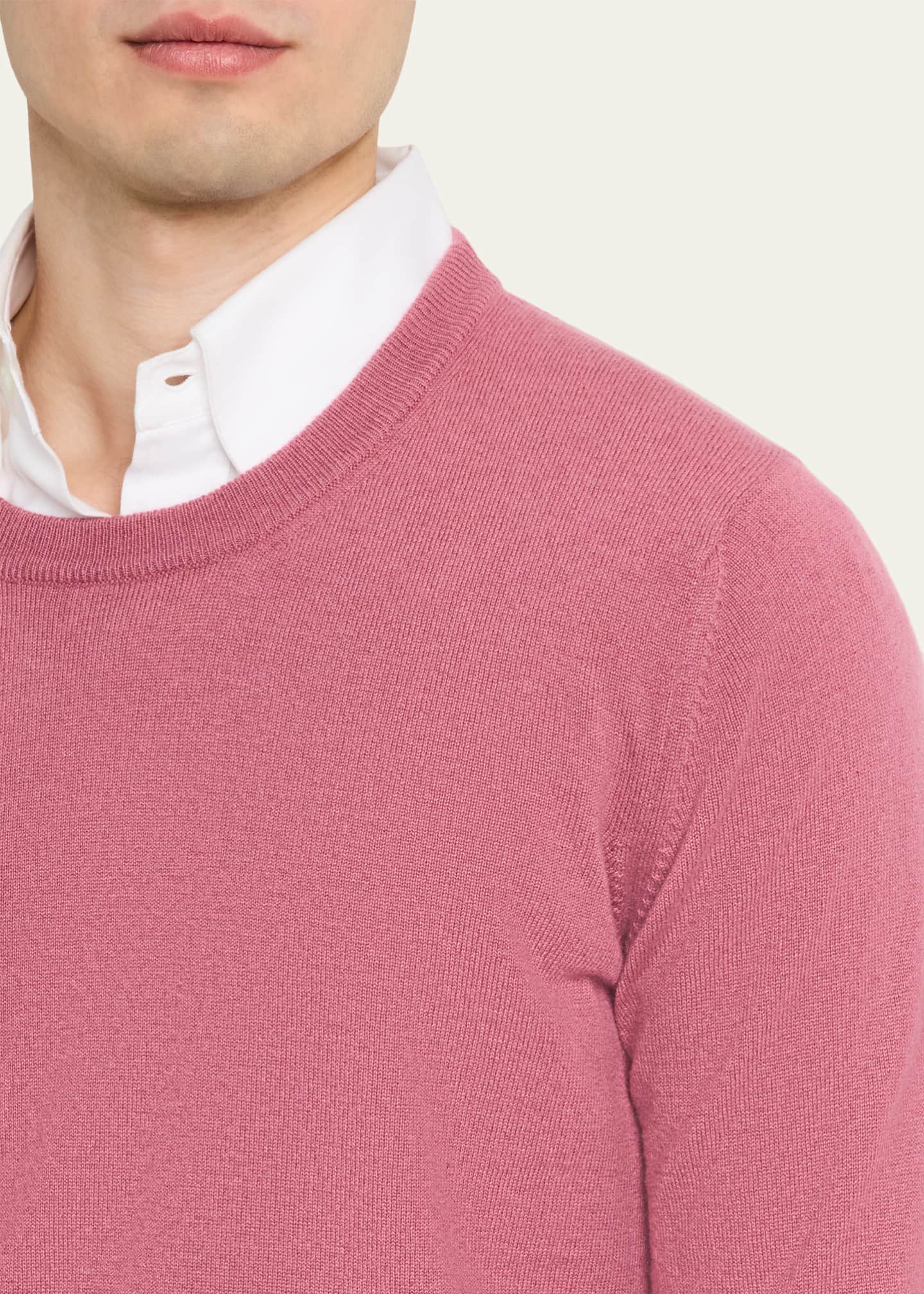Brunello Cucinelli Men's Cashmere Knit Crewneck Sweater - Bergdorf Goodman
