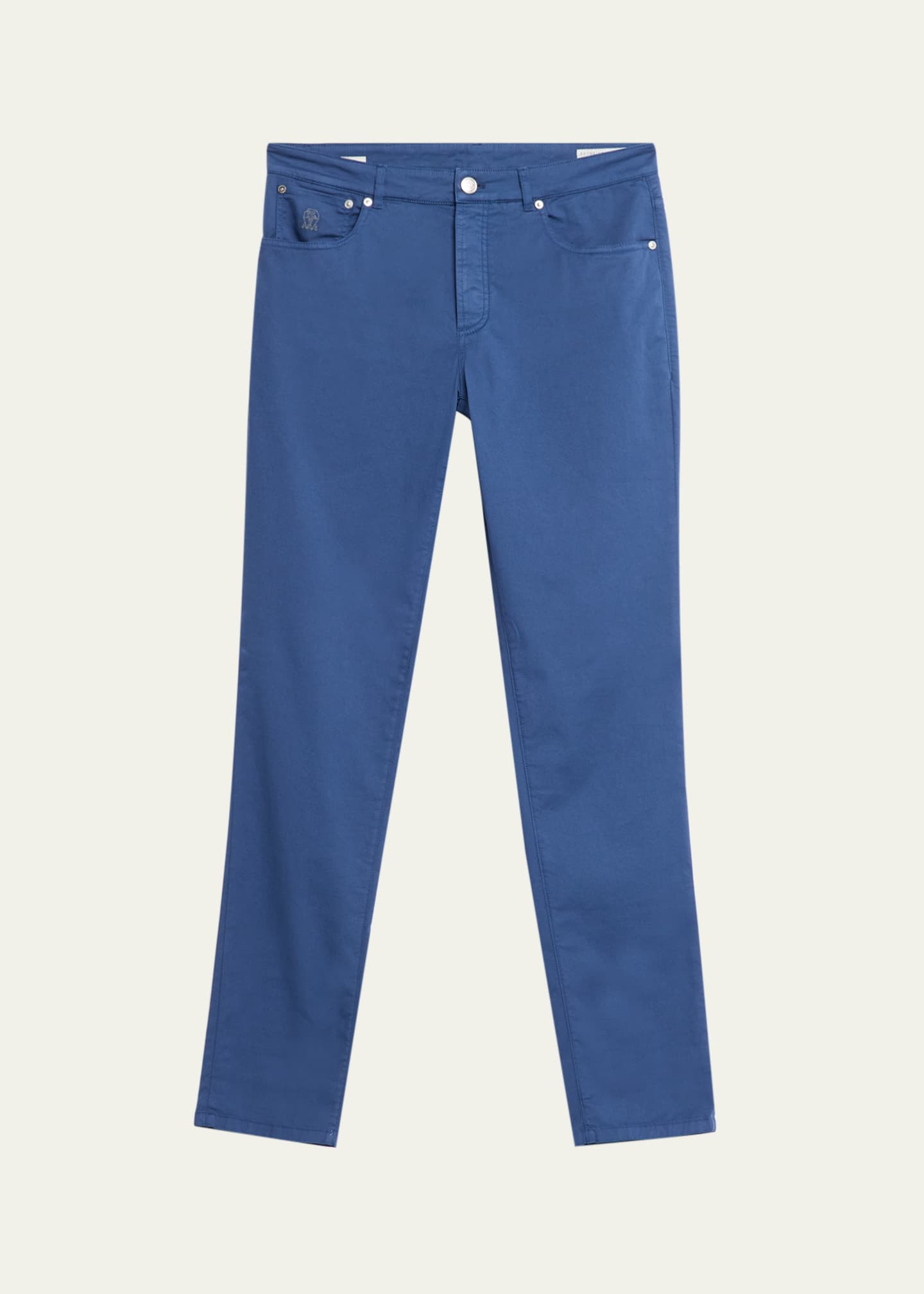 Brunello Cucinelli Men's Dyed Cotton Straight-Fit Five-Pocket Pants ...