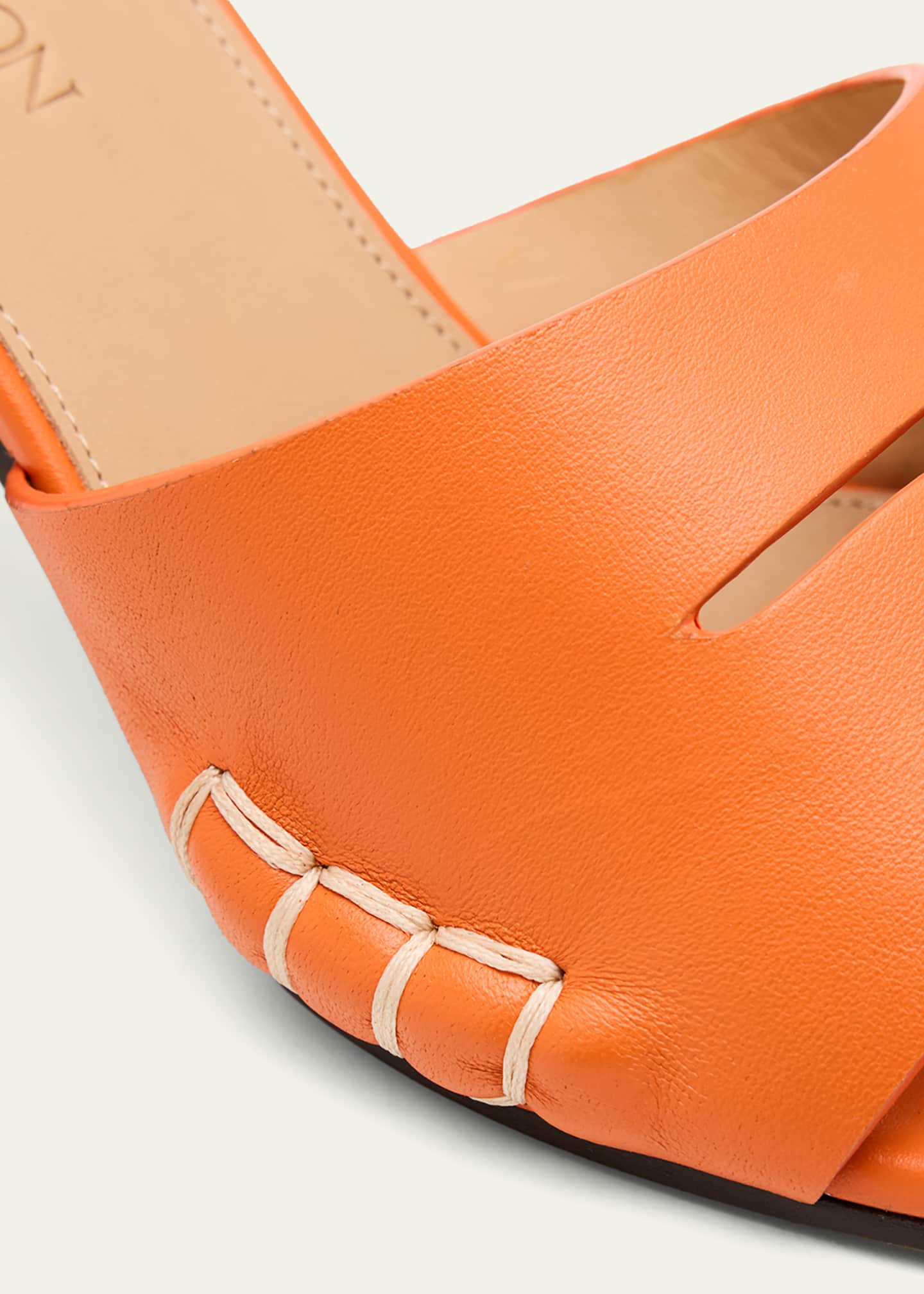 JW Anderson Leather Loafer-Inspired Mule Sandals - Bergdorf Goodman