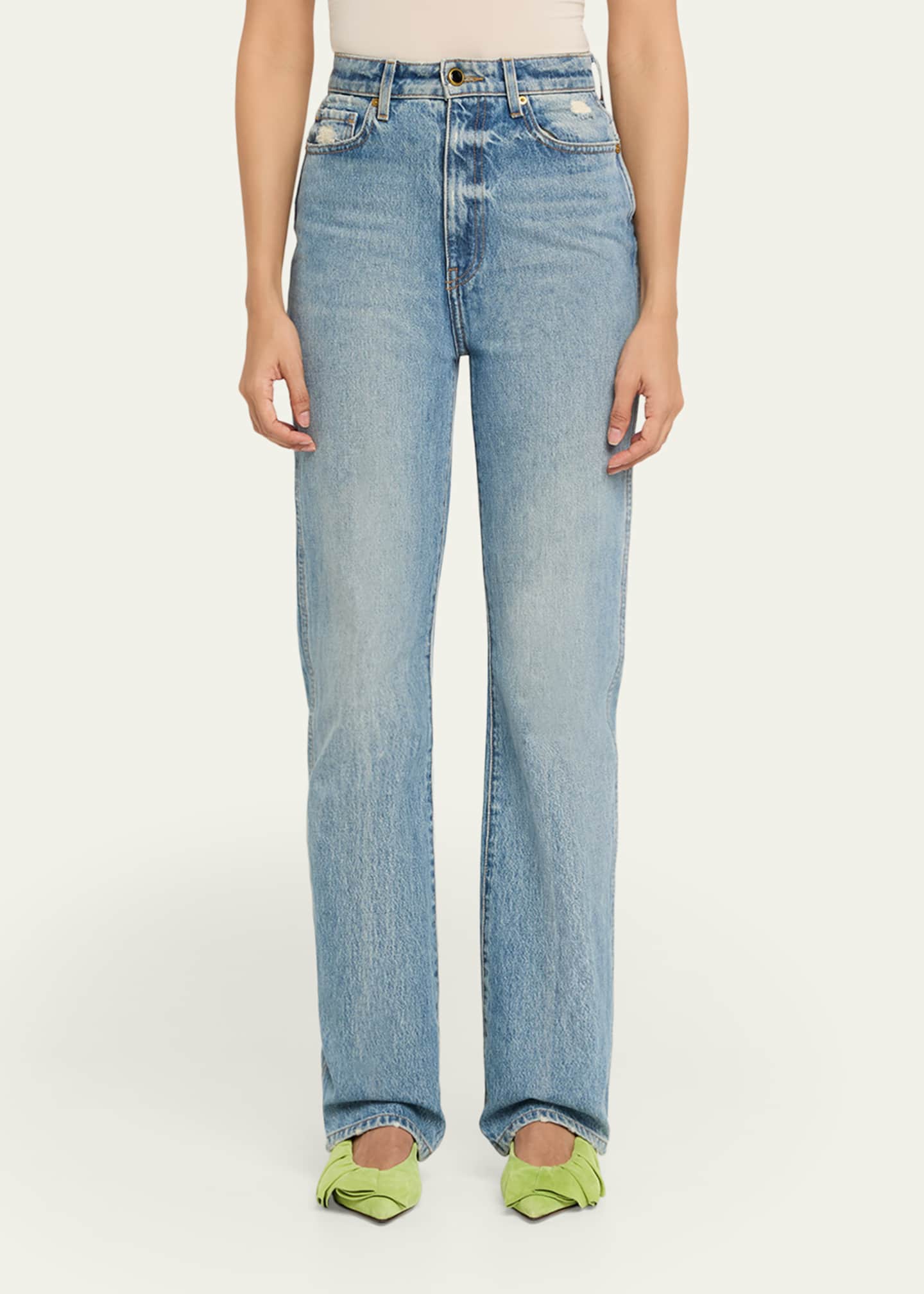 JW Anderson Suede Ruffle Ballerina Flats - Bergdorf Goodman