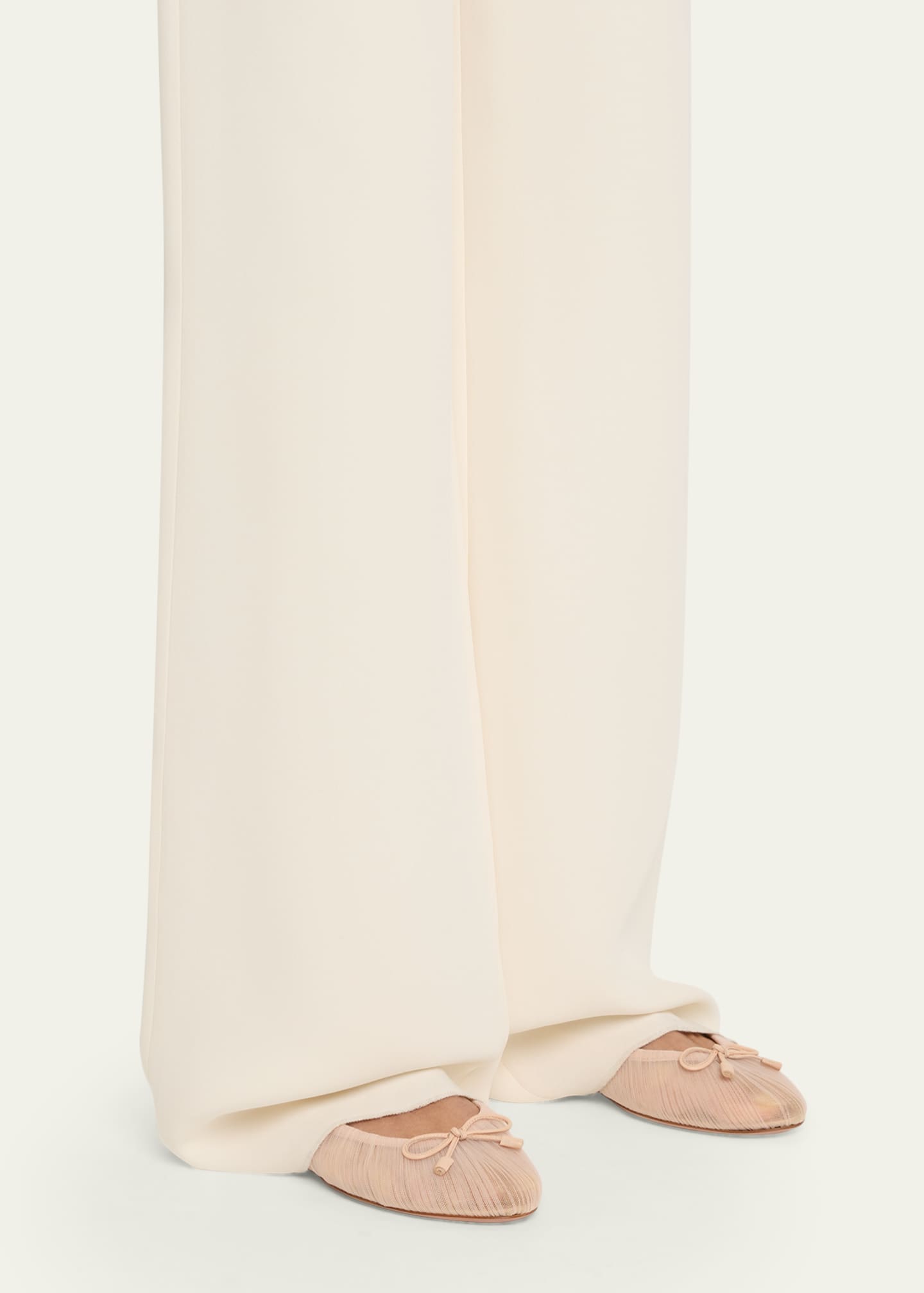 Aquazzura Voile Tulle Ballerina Flats - Bergdorf Goodman