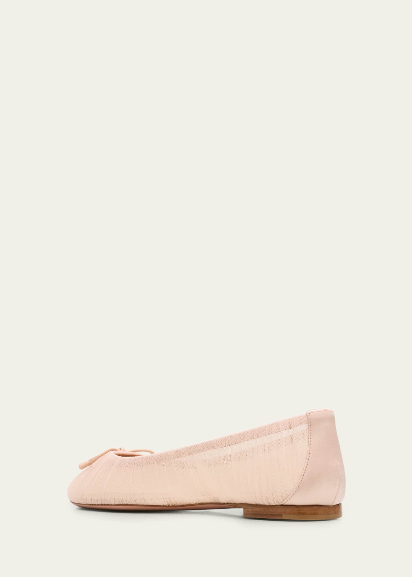 Aquazzura Voile Tulle Ballerina Flats - Bergdorf Goodman