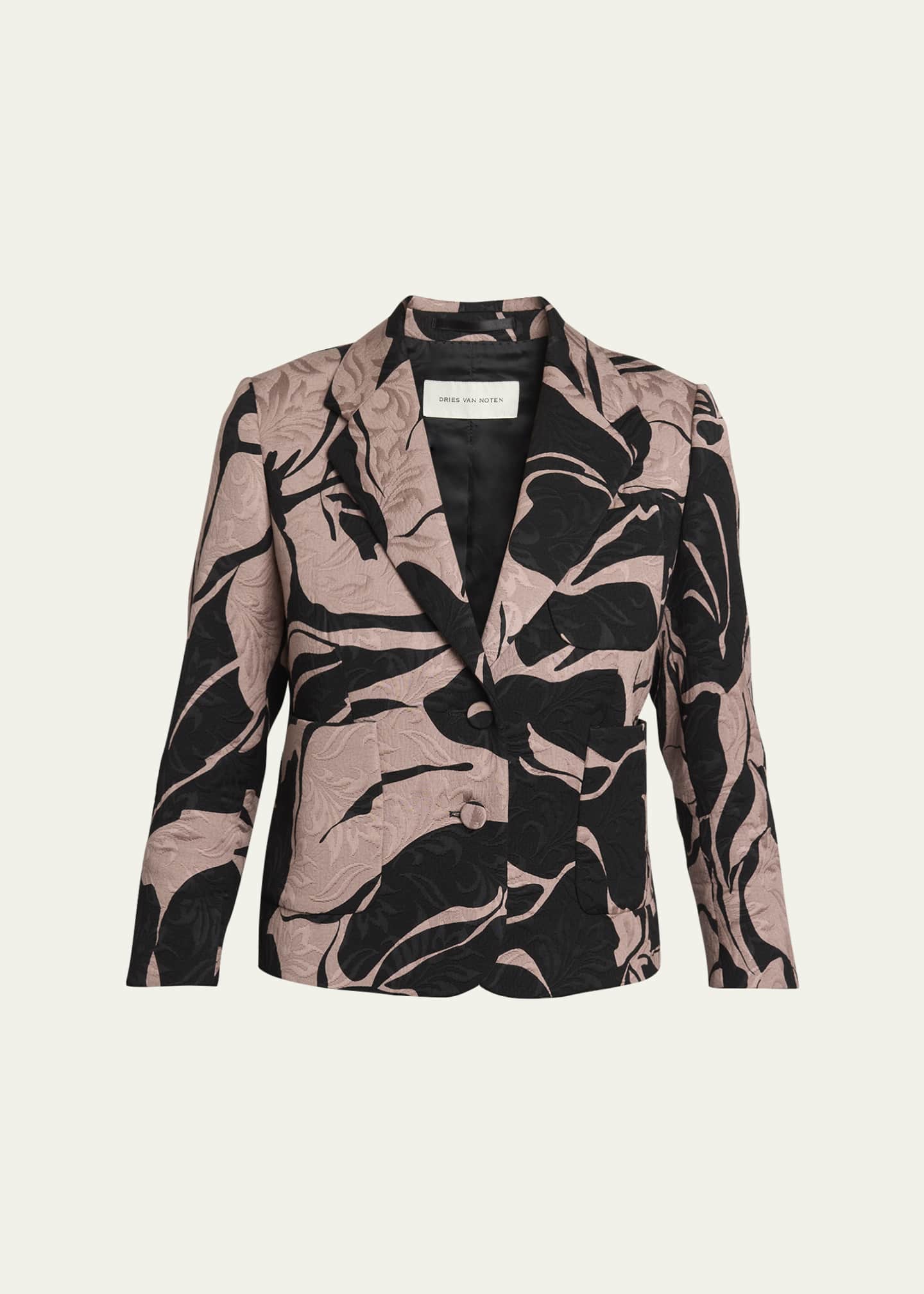 Dries Van Noten Bamis Floral Jacquard Single-Breasted Jacket - Bergdorf ...