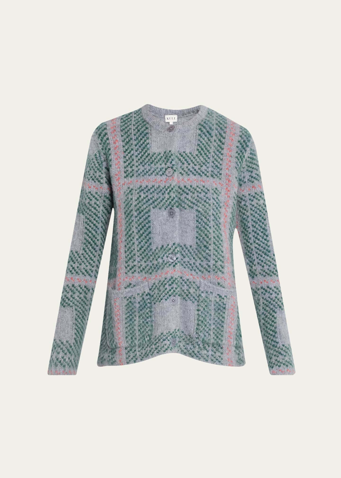 Kule The Egon Tartan Cardigan - Bergdorf Goodman