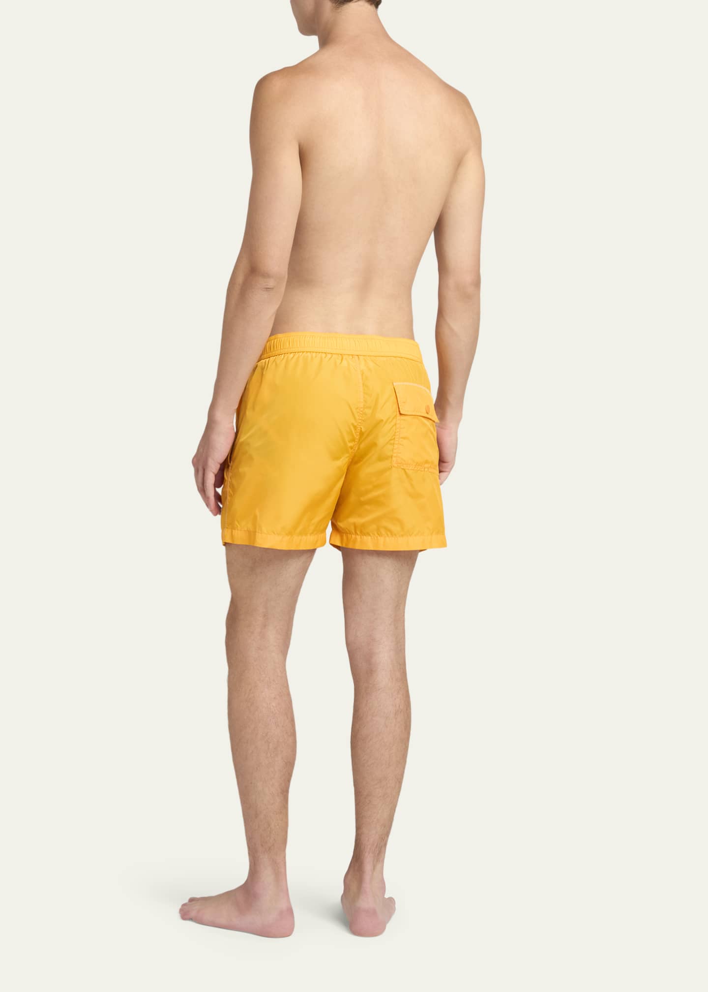 Moncler Men's Nylon Logo Swim Trunks - Bergdorf Goodman