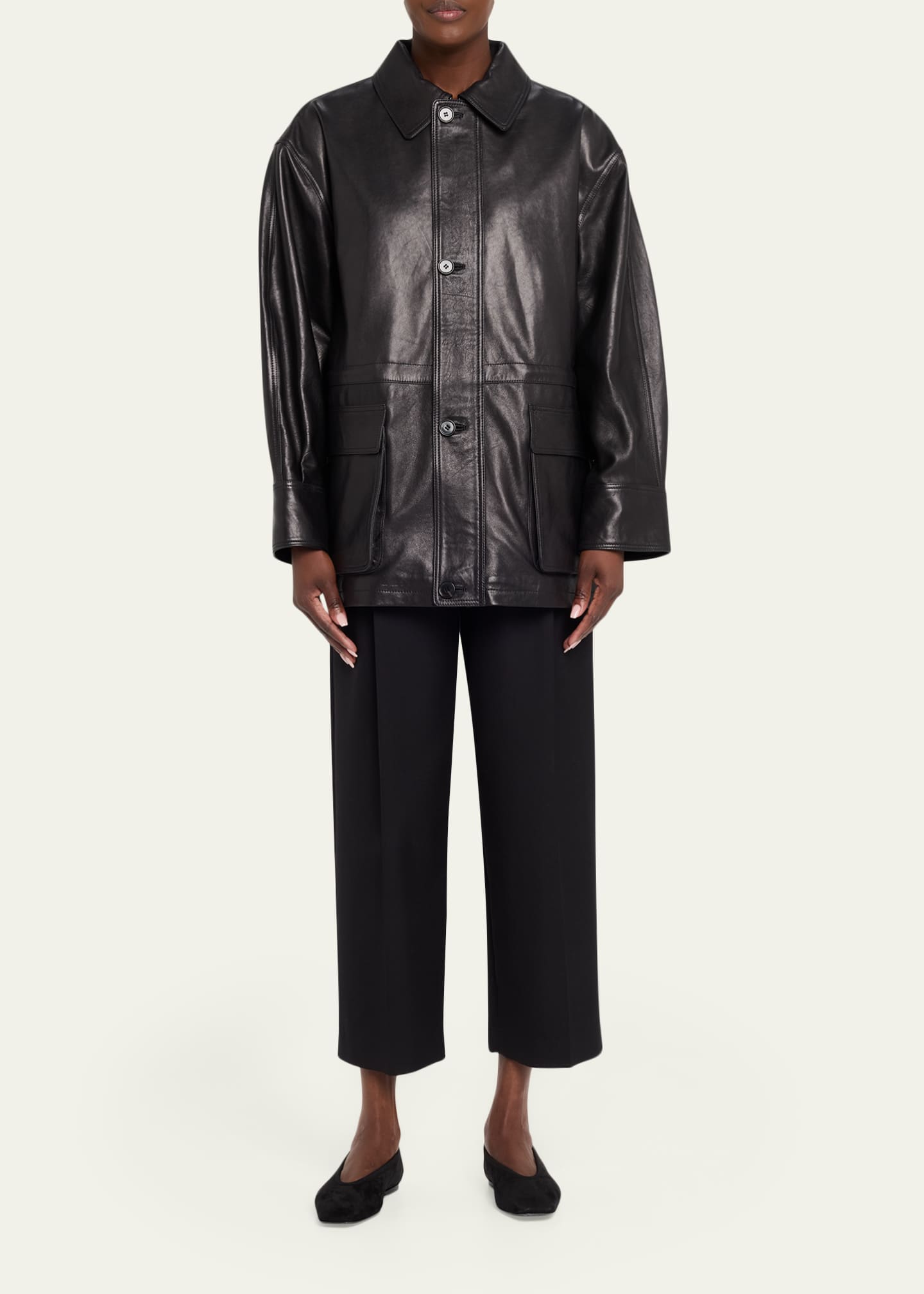 Arma Maeve Lambskin Leather Jacket - Bergdorf Goodman
