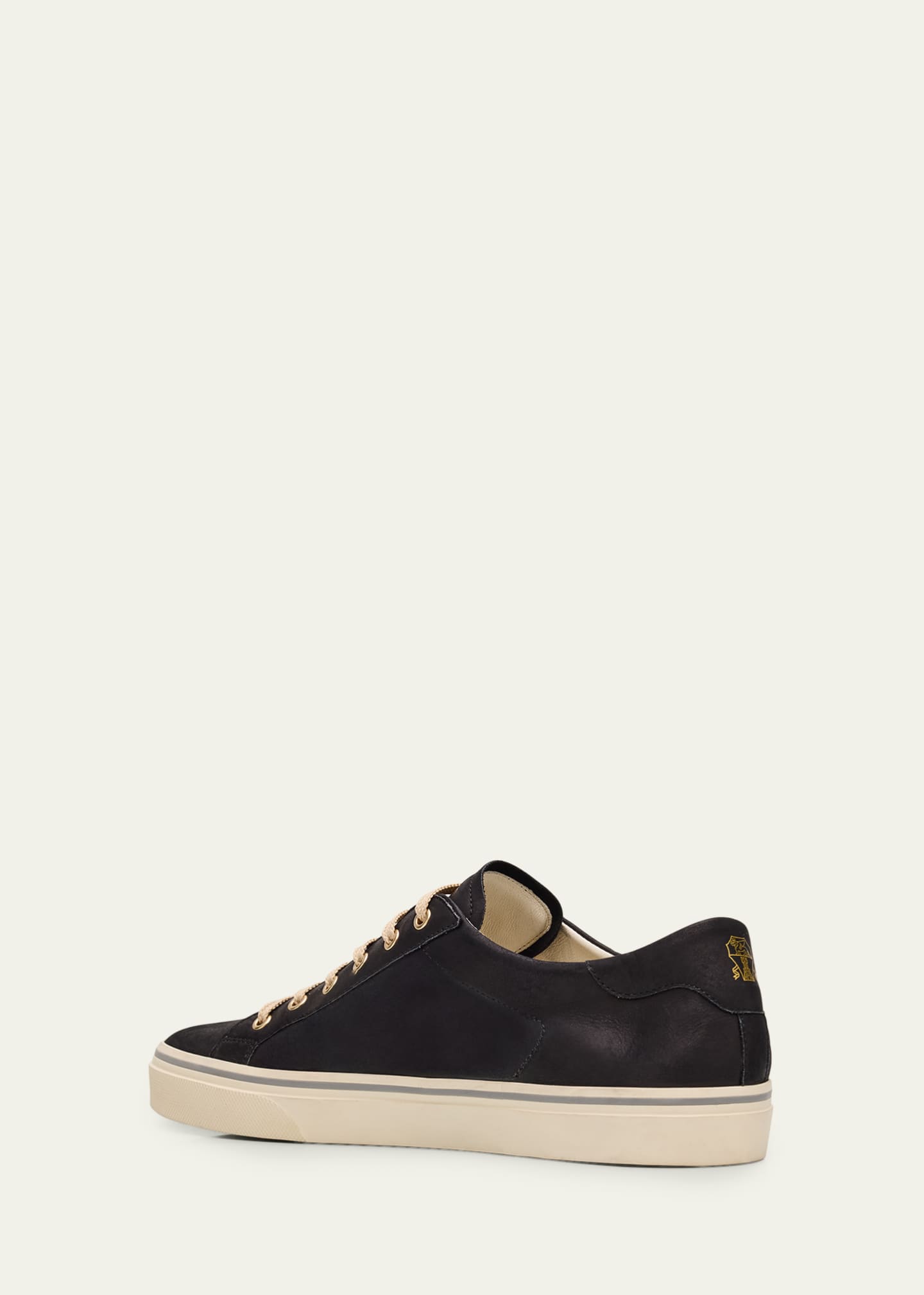 Brunello Cucinelli Men's Leather Foiled Logo Low-Top Sneakers ...