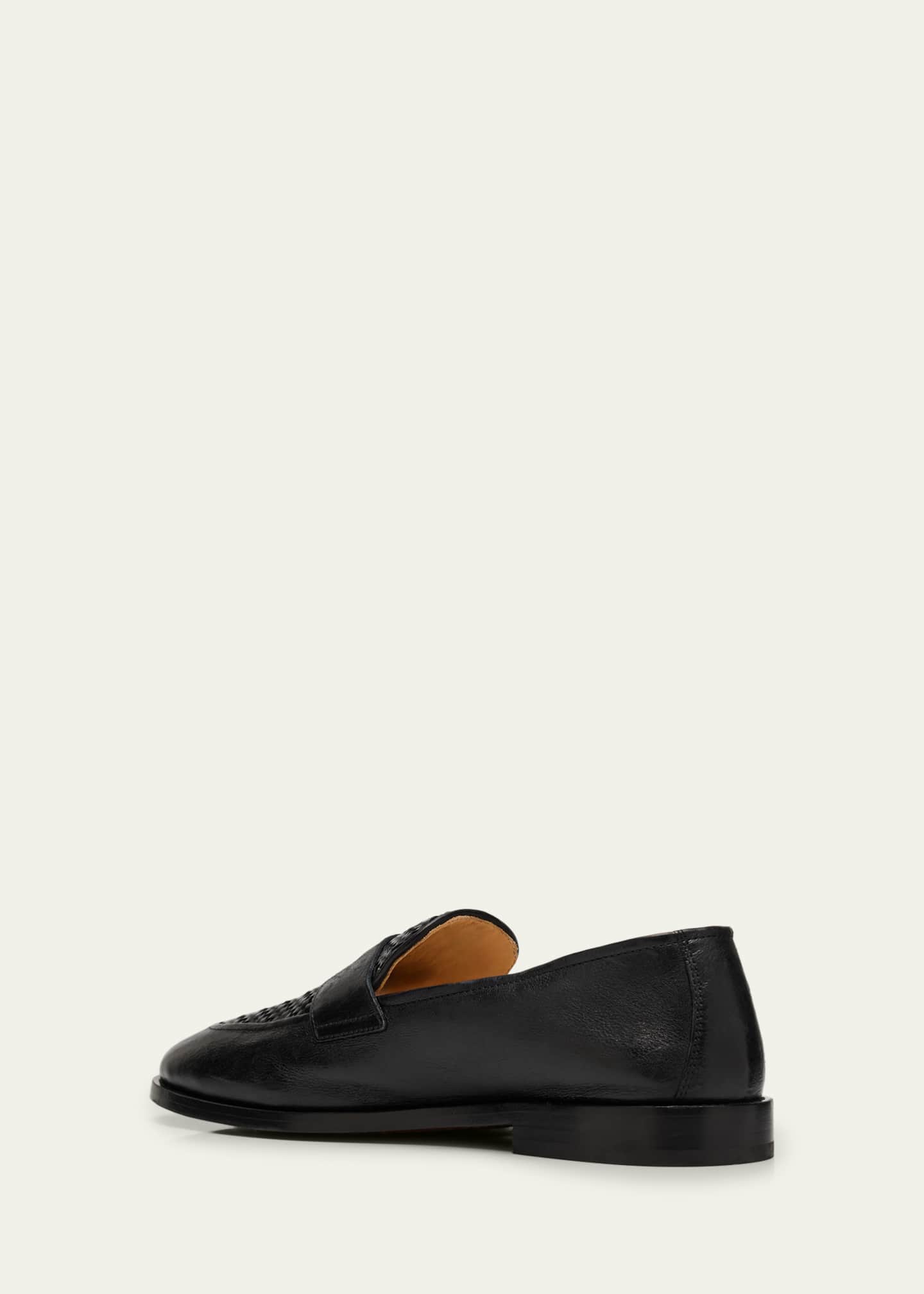 Brunello Cucinelli Men's Woven Vamp Leather Penny Loafers - Bergdorf ...