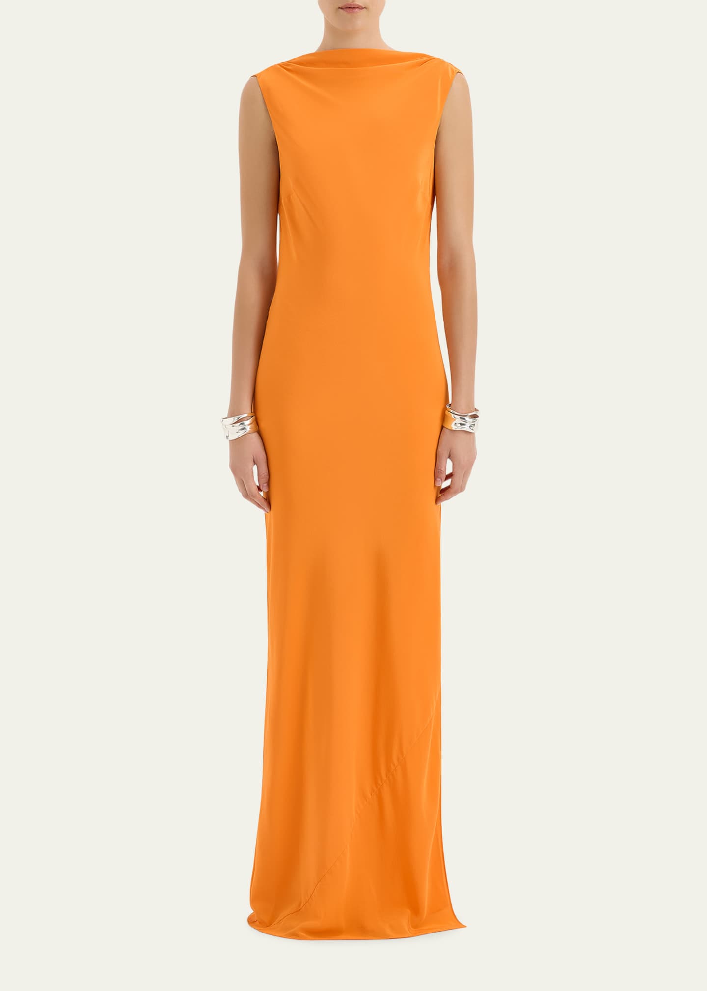 SIR Isla Cowl-Back Silk Gown - Bergdorf Goodman