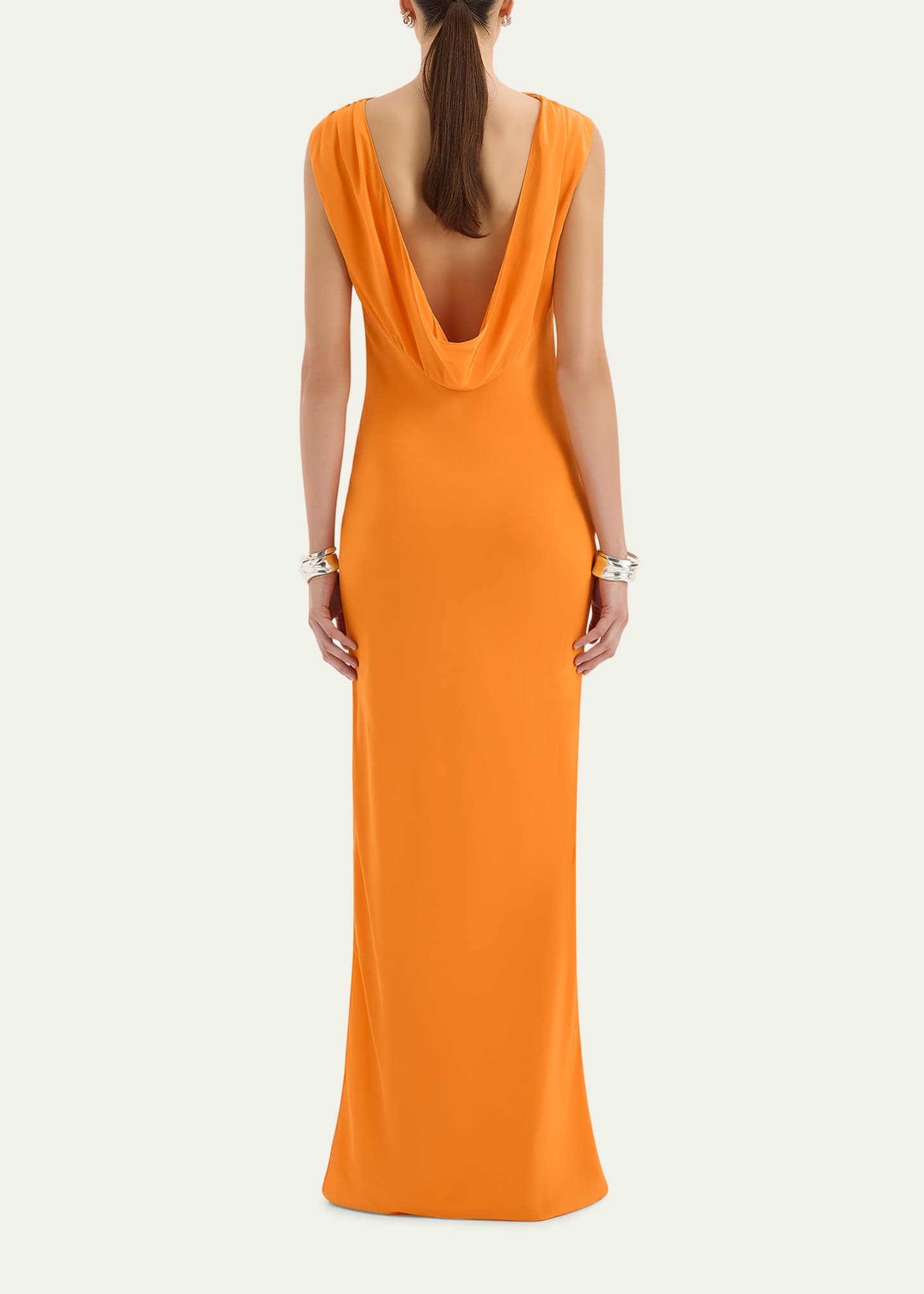 SIR Isla Cowl-Back Silk Gown - Bergdorf Goodman