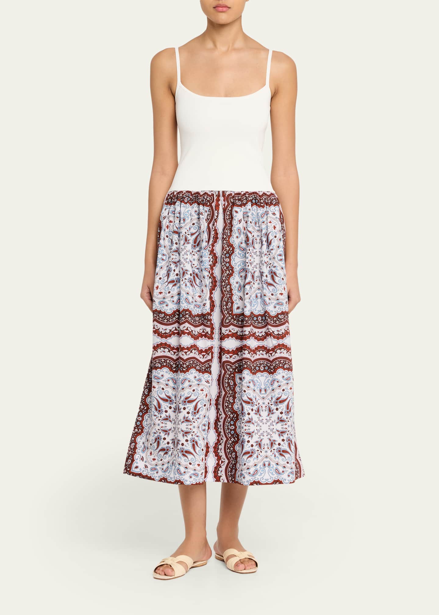 Cara Cara Tammy Paisley Tank Dress - Bergdorf Goodman