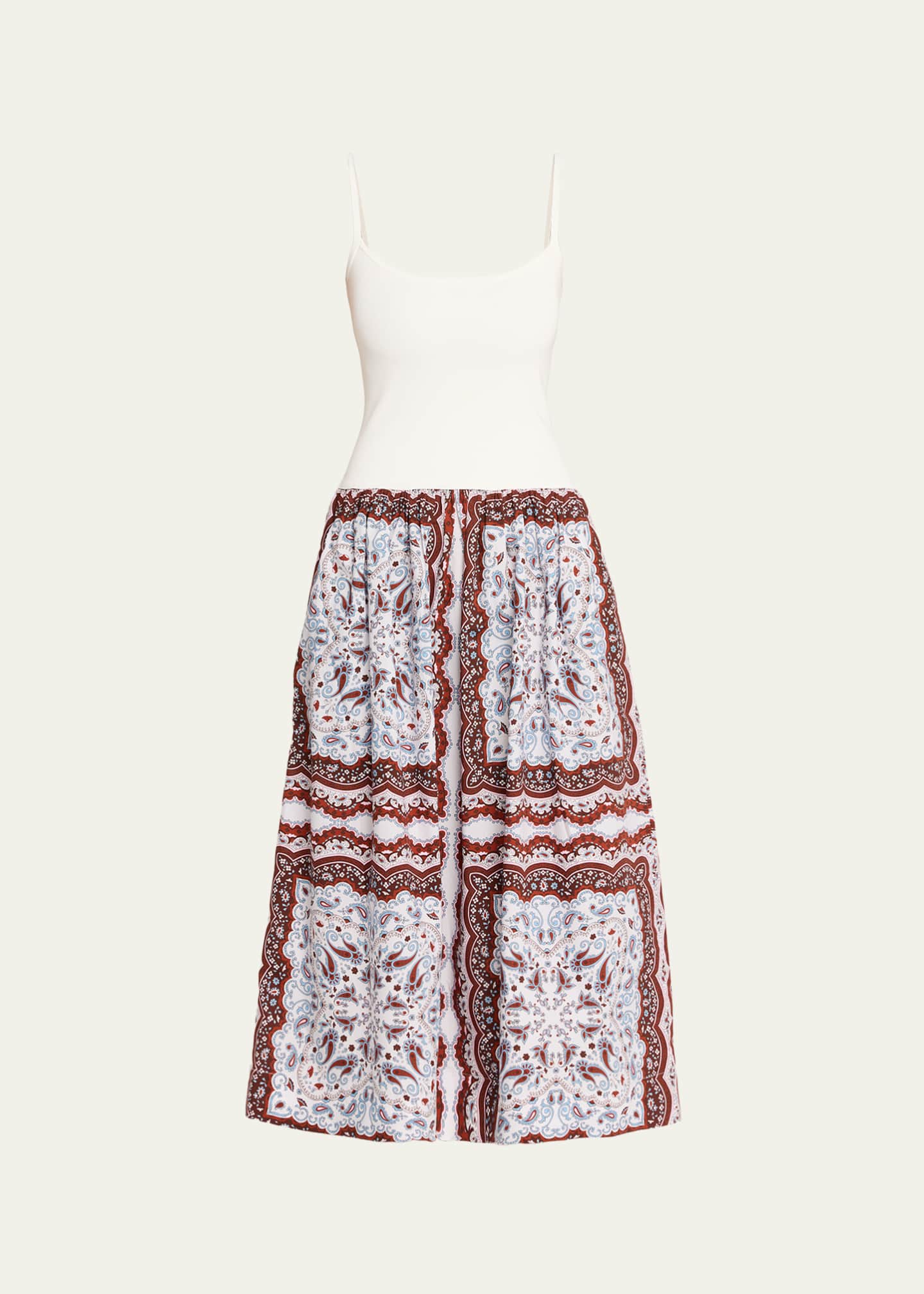 Cara Cara Tammy Paisley Tank Dress - Bergdorf Goodman