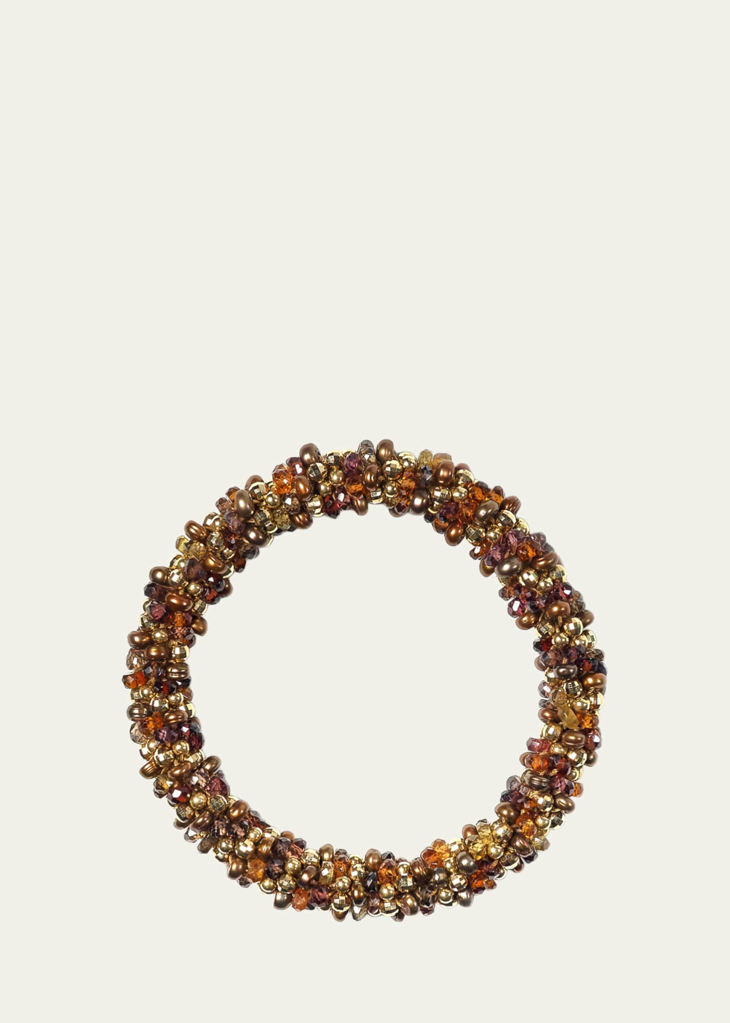 Meredith Frederick 14K Yellow Gold Garnet and Sapphire Ena Bracelet ...
