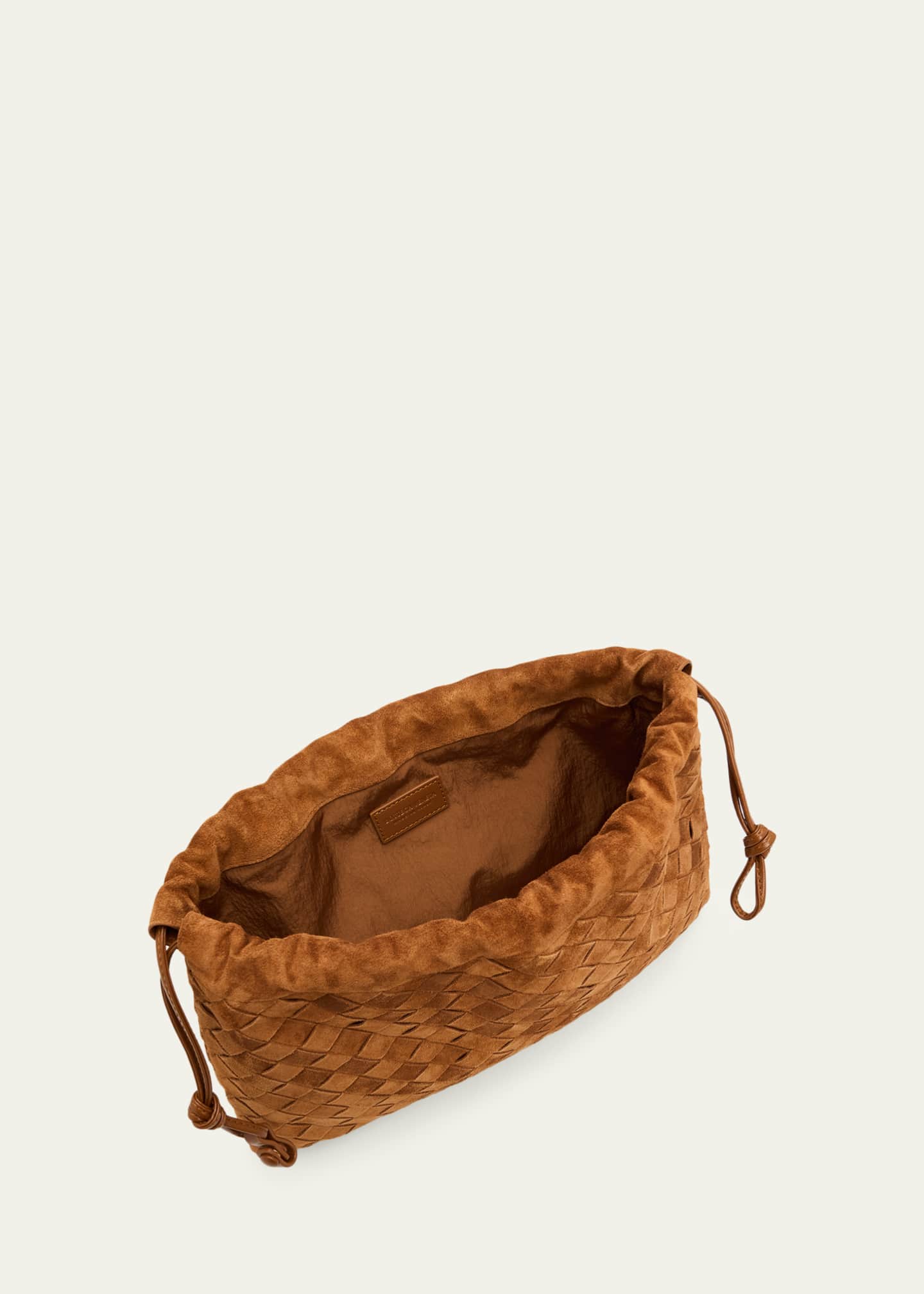 Bottega Veneta Suede Drawstring Pouch Clutch Bag - Bergdorf Goodman