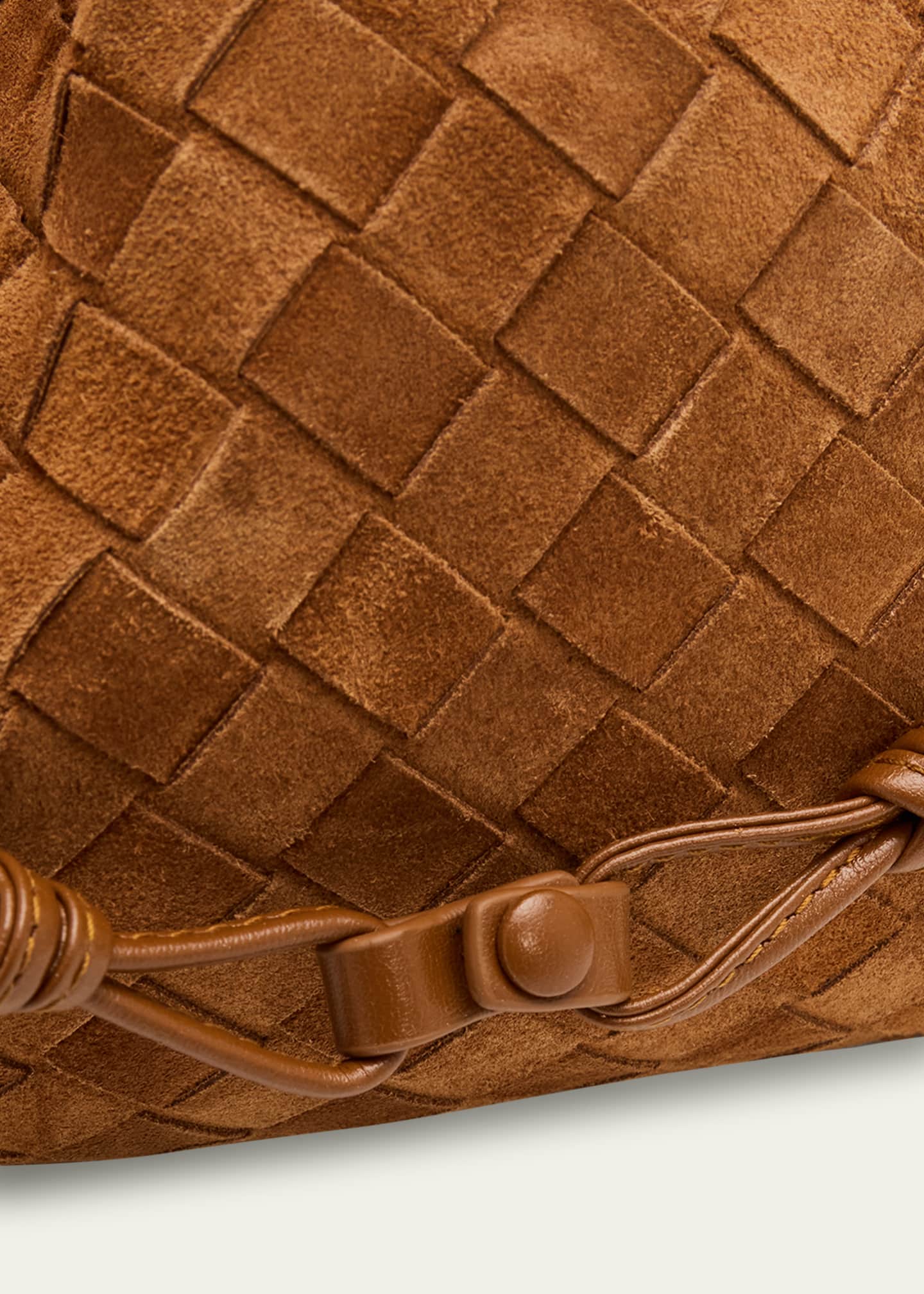 Bottega Veneta Suede Drawstring Pouch Clutch Bag - Bergdorf Goodman