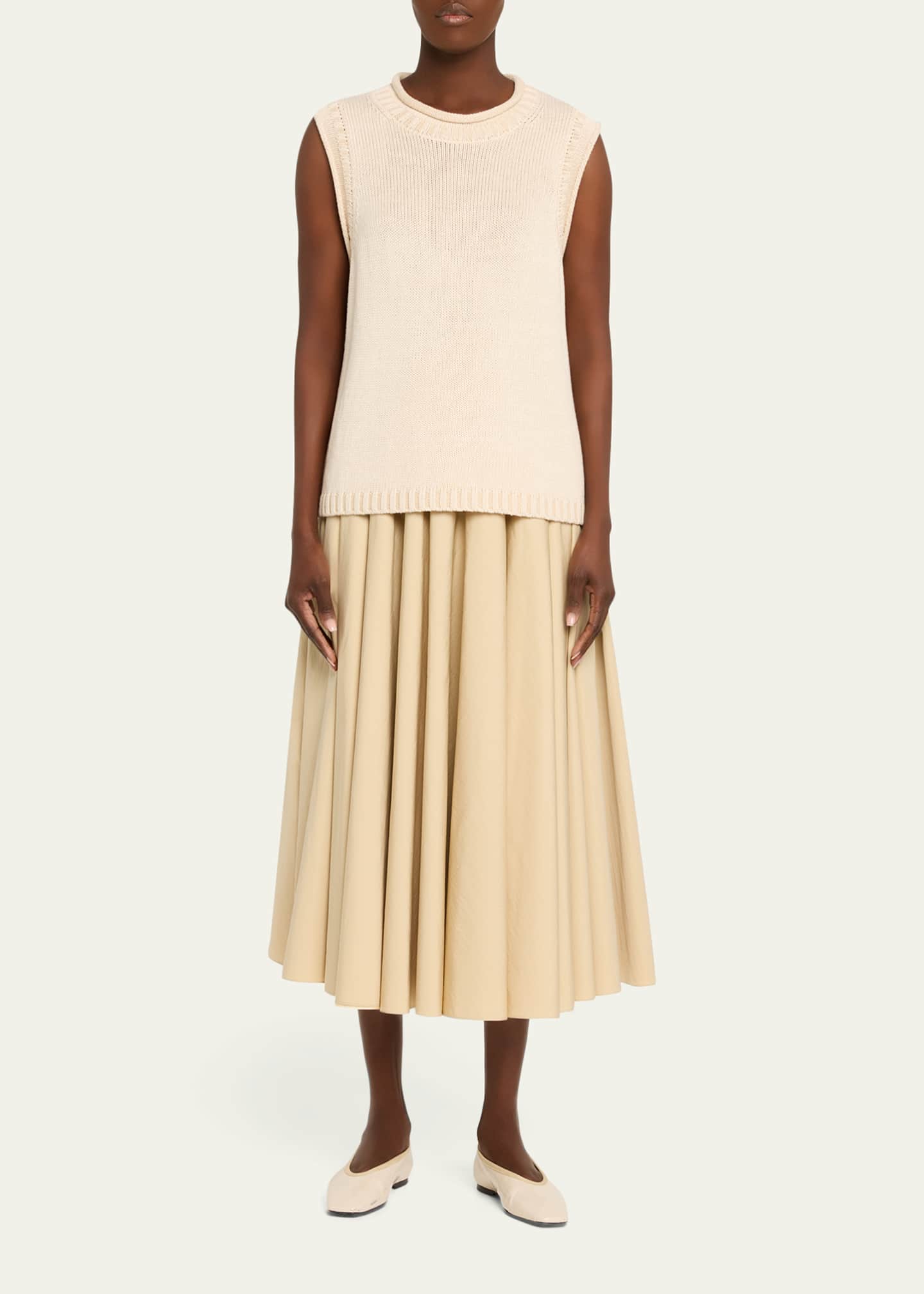 Loulou De Saison Effy Roll-Neck Boxy Sweater Vest - Bergdorf Goodman