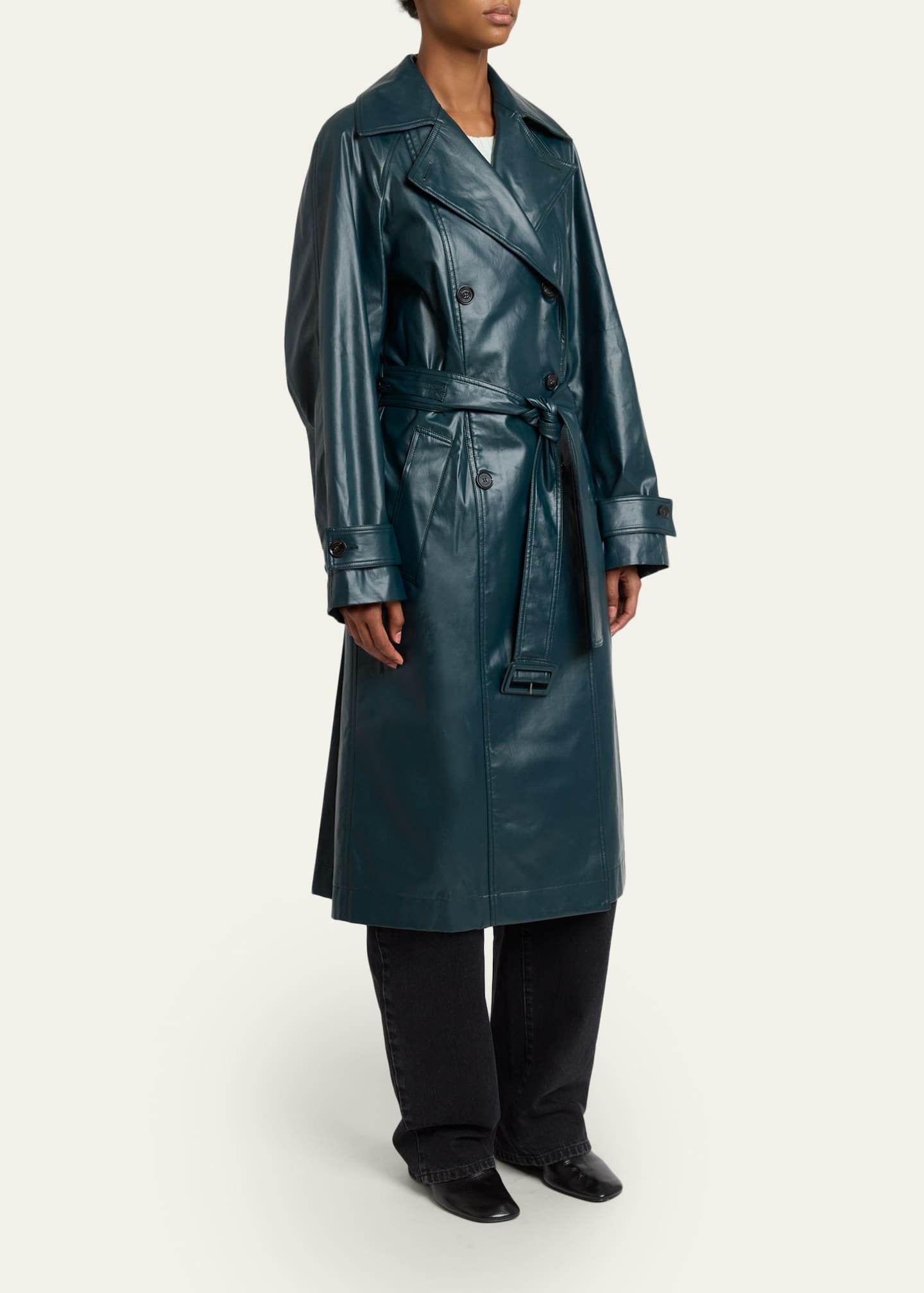 Proenza Schouler Benedetta Coated Cotton Trench Coat - Bergdorf Goodman