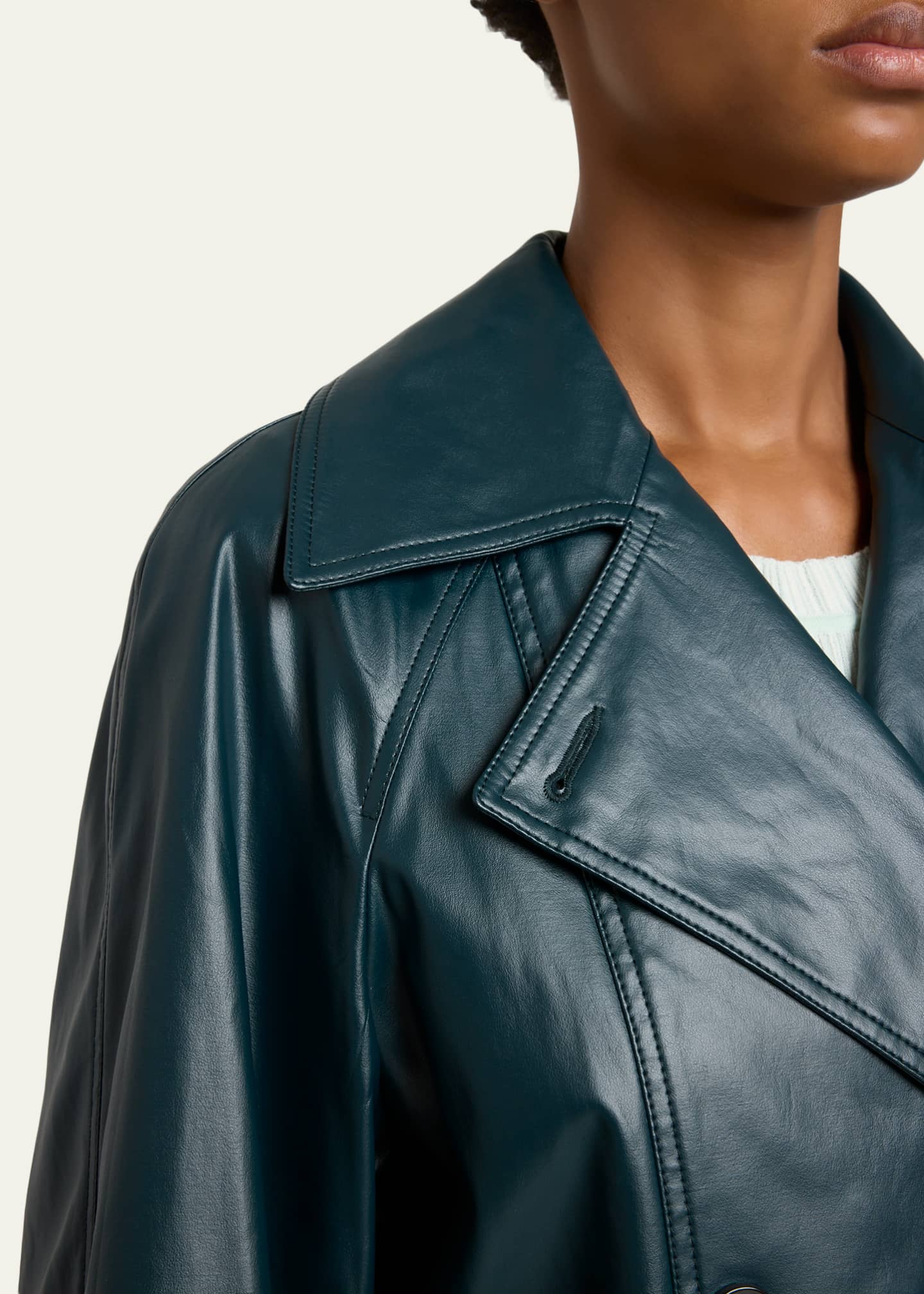 Proenza Schouler Benedetta Coated Cotton Trench Coat - Bergdorf Goodman