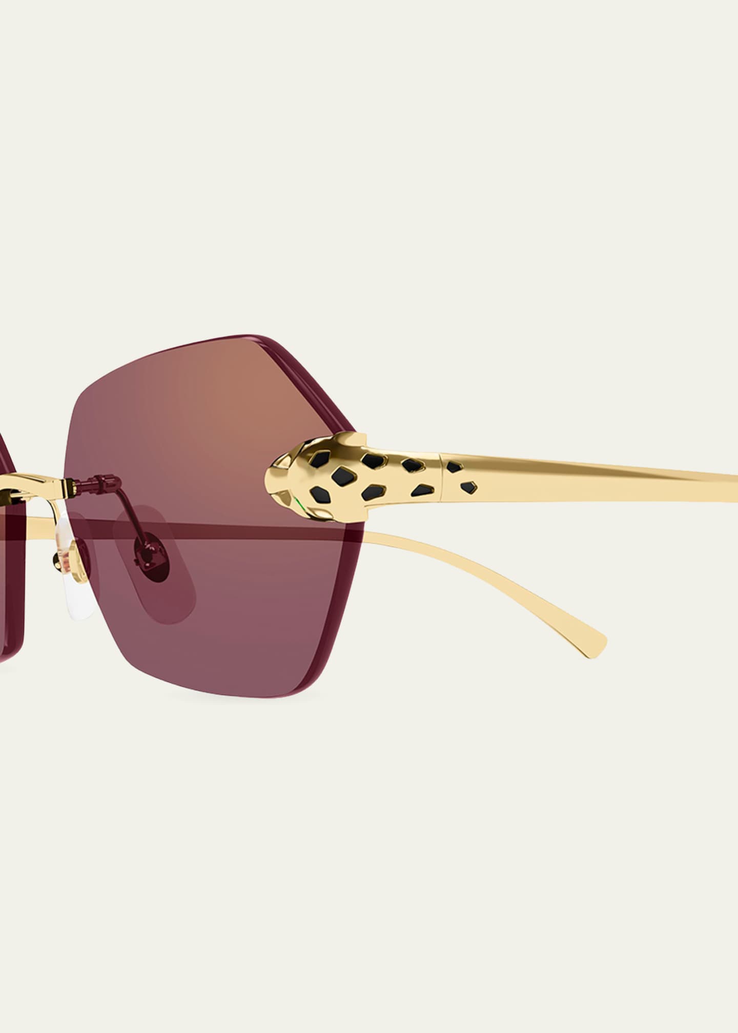 Cartier Panthère de Cartier 55mm Geometric Sunglasses - Bergdorf Goodman
