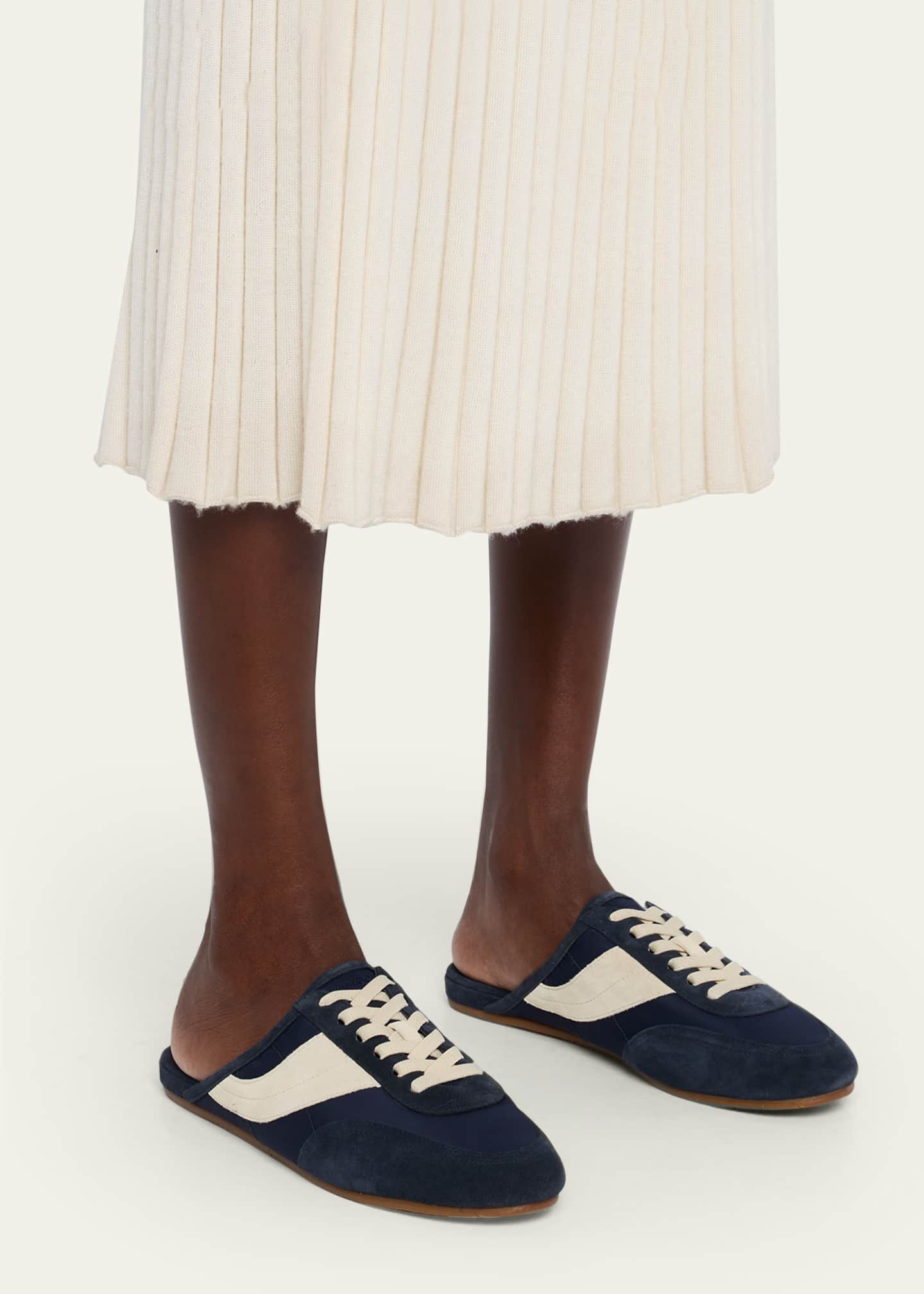 Vince Solstice Suede Sneaker Mules - Bergdorf Goodman