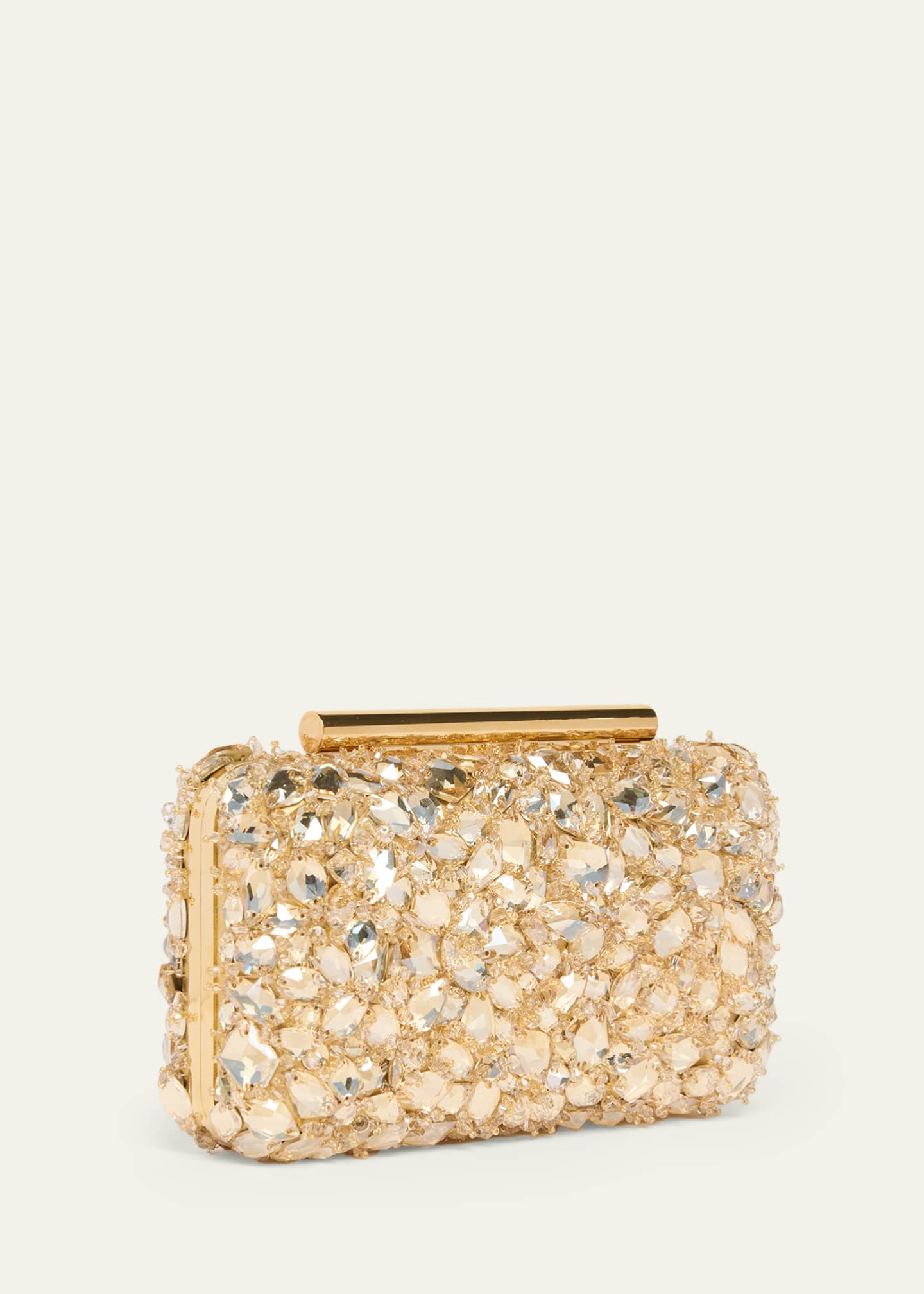 McQueen Bead & Crystal T-Bar Clutch Bag - Bergdorf Goodman