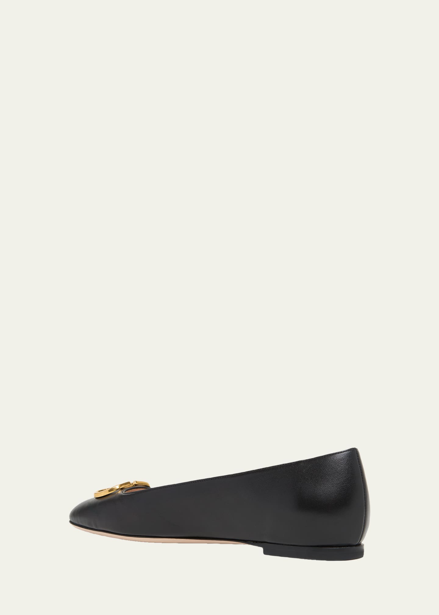 Valentino Garavani VLogo Signature Leather Ballerina Flats - Bergdorf ...
