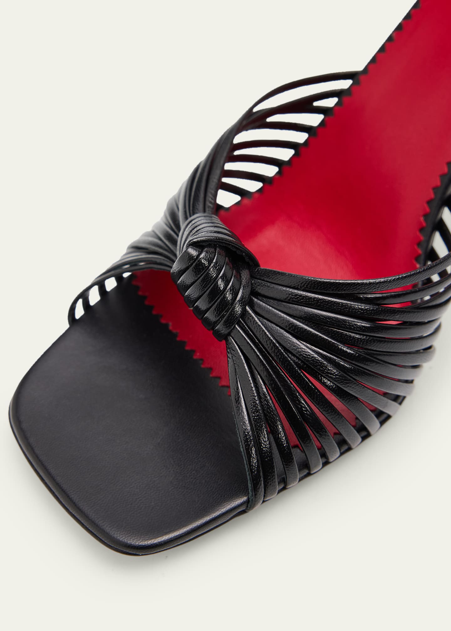 Valentino Garavani 90mm VLogo Anne Leather Block-Heel Sandals ...