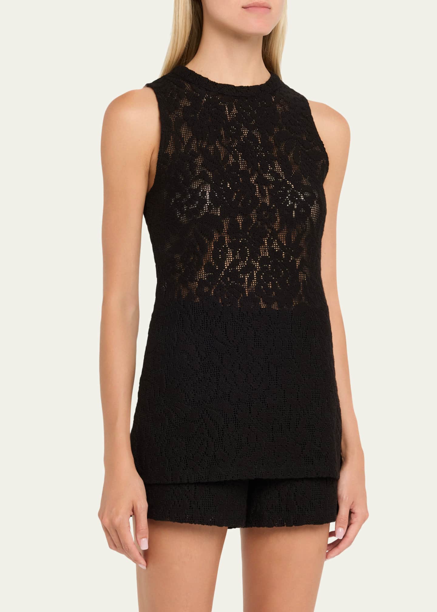 Veronica Beard Serenka Lace Tank Top - Bergdorf Goodman