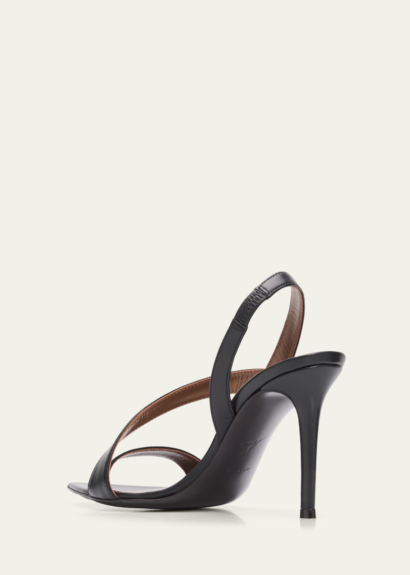 Giuseppe Zanotti 90mm Leather Pointed-Toe Sandals - Bergdorf Goodman