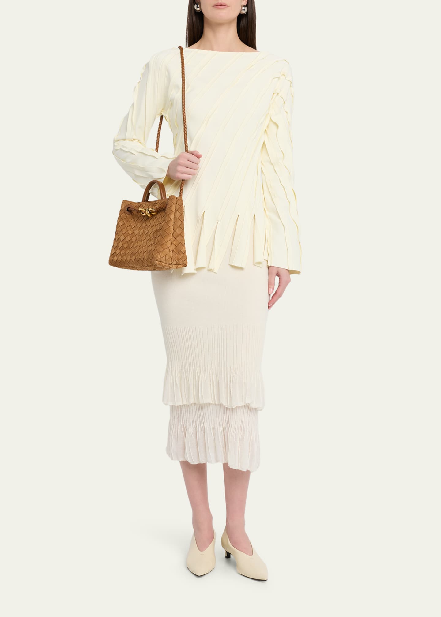 Bottega Veneta Andiamo Suede Top-Handle Bag - Bergdorf Goodman