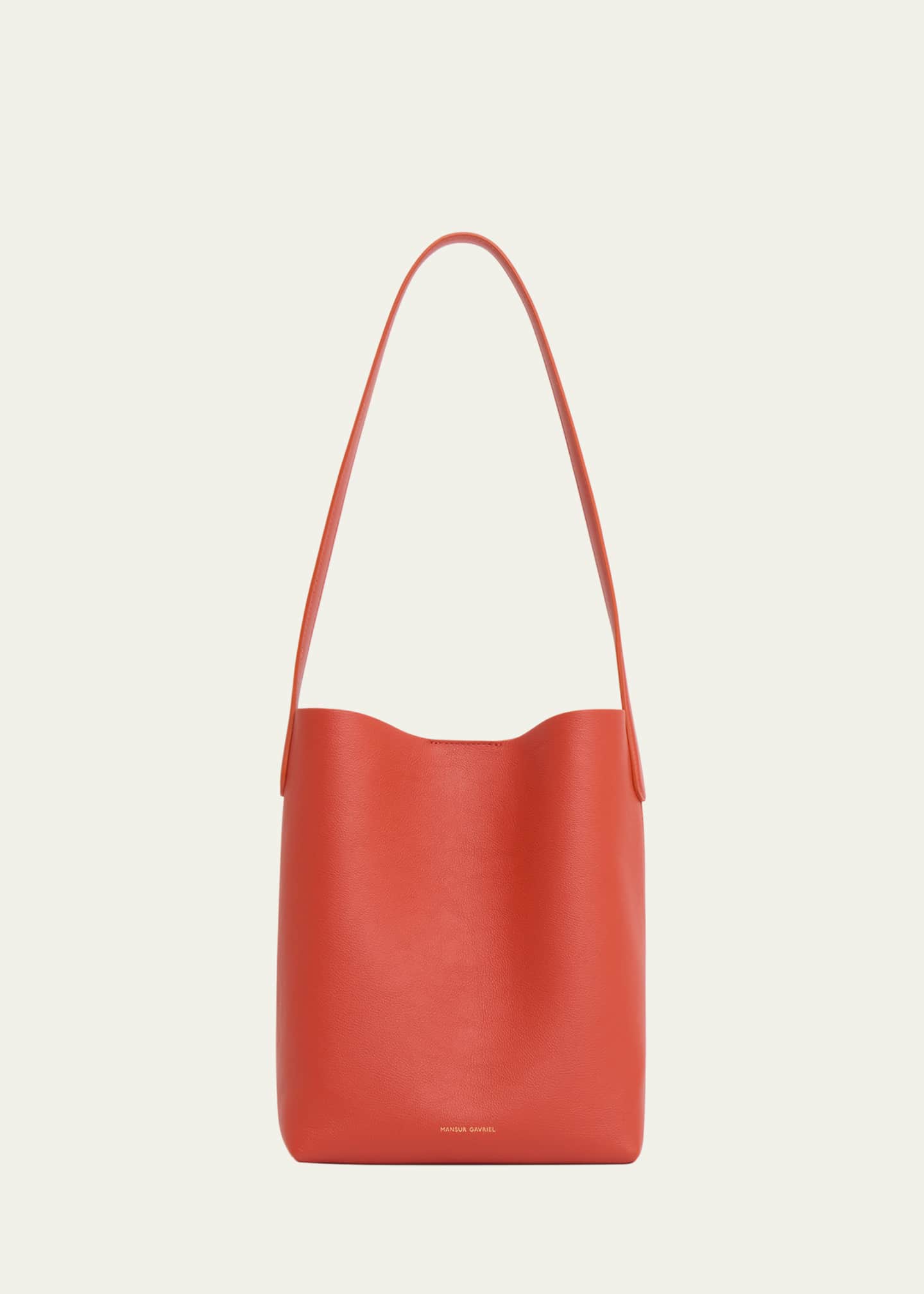 Mansur Gavriel Small Everyday Cabas Leather Shoulder Bag - Bergdorf Goodman