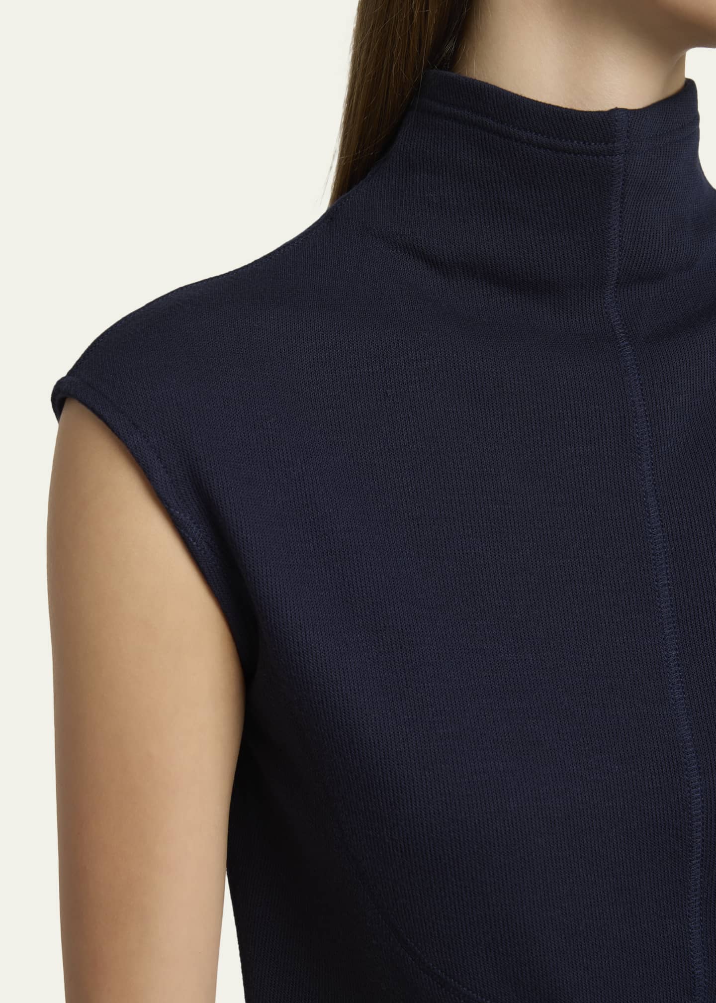 Proenza Schouler White Label Zane Sleeveless Brushed Rib Turtleneck ...