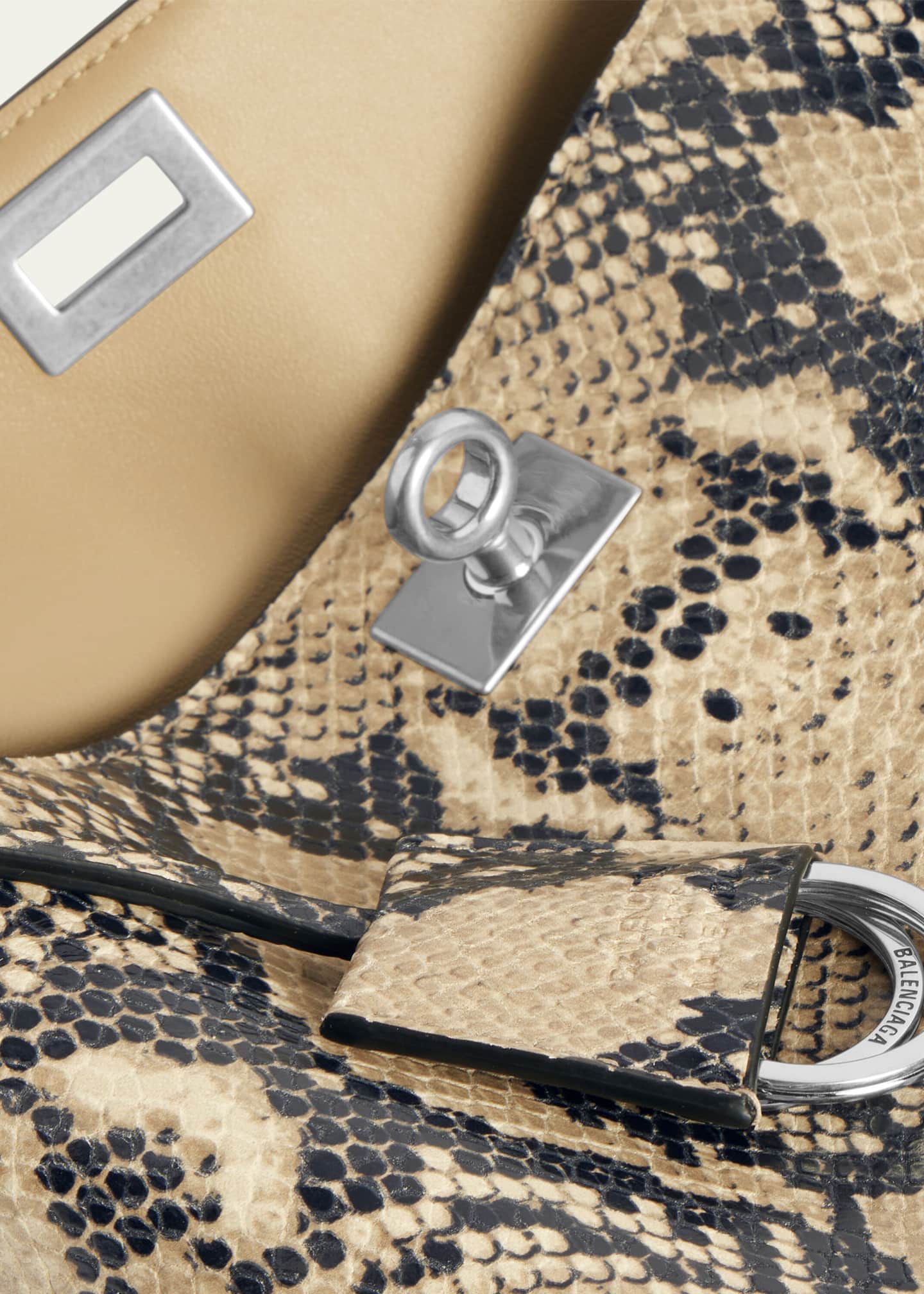 Balenciaga Rodeo Python-Embossed Leather Top-Handle Bag - Bergdorf Goodman