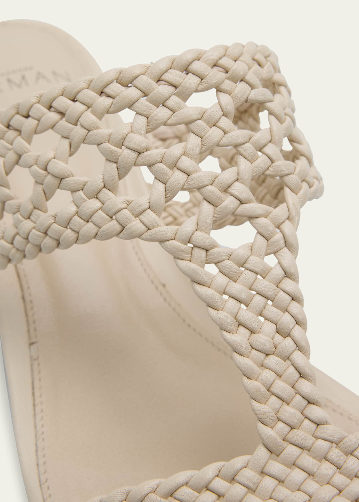 Alexandre Birman 30mm Braided Leather Block-Heel Sandals - Bergdorf Goodman