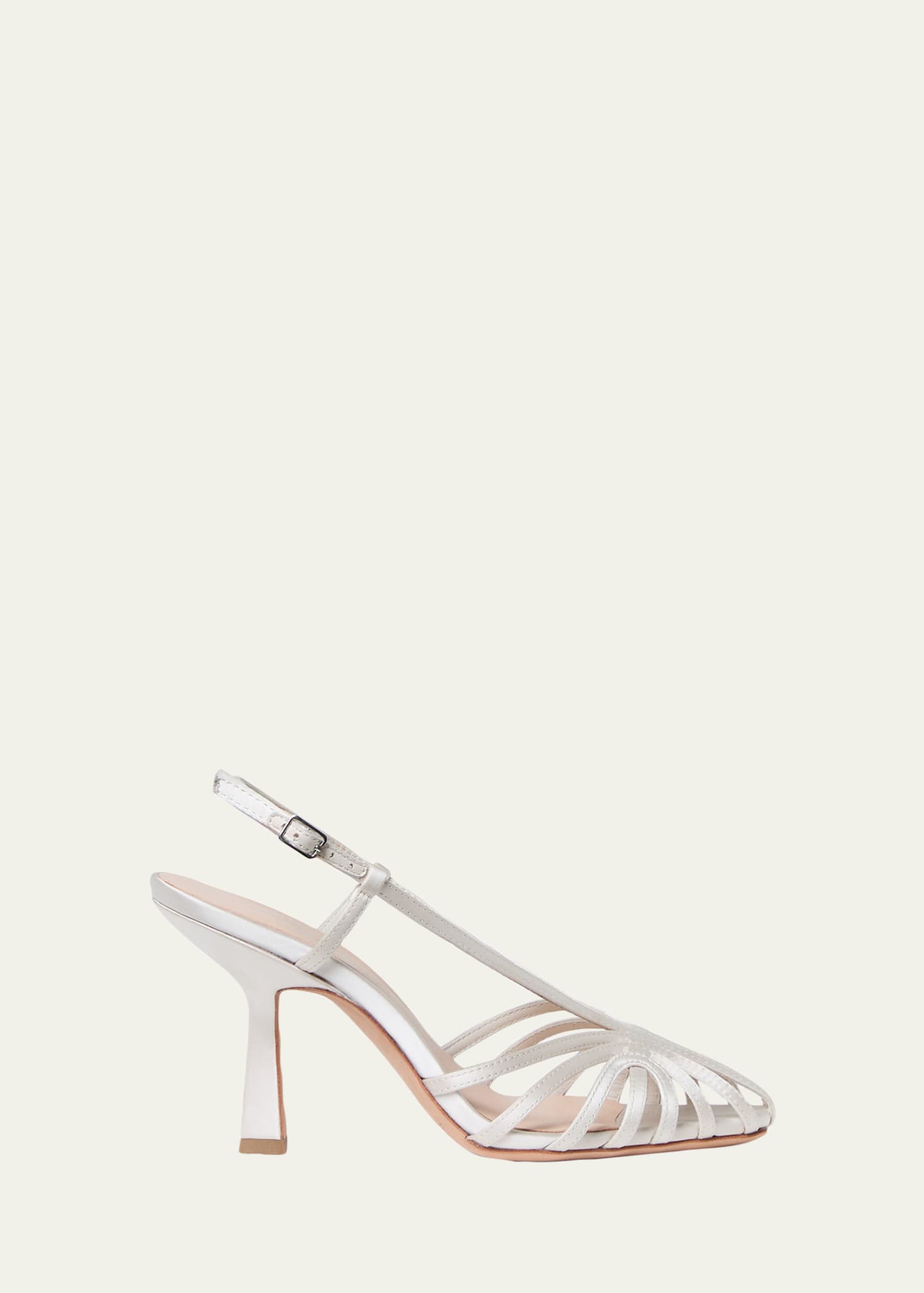 Loeffler Randall 70mm Alexandra Lattice Satin Pumps - Bergdorf Goodman