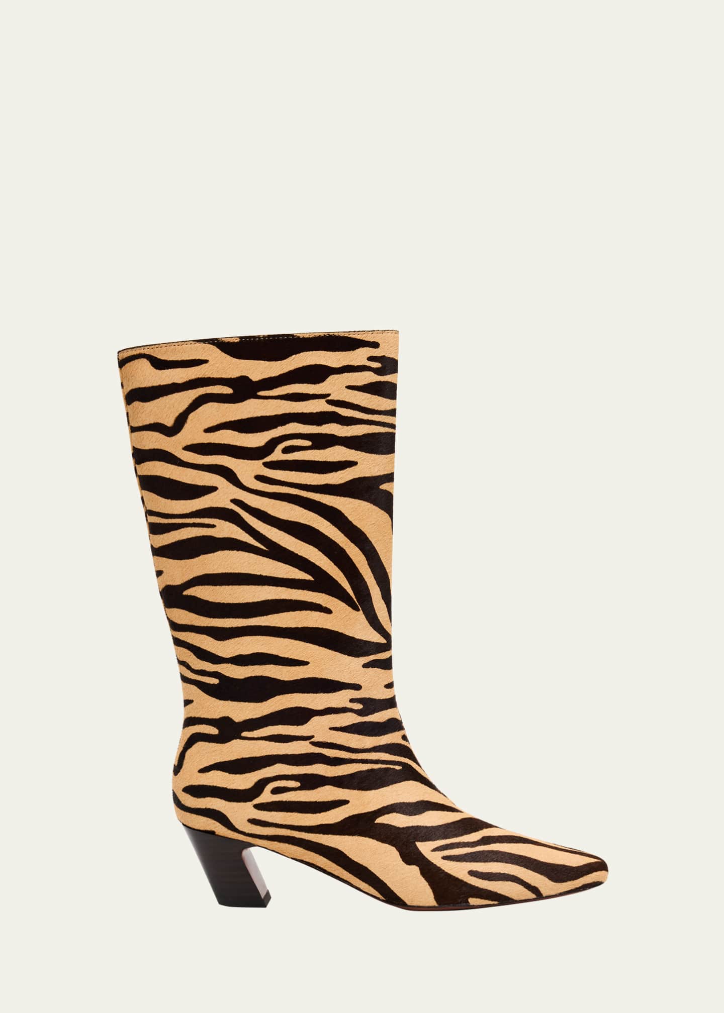 Loeffler Randall 55mm Cleo Zebra Calf Hair Mid-Calf Boots - Bergdorf ...