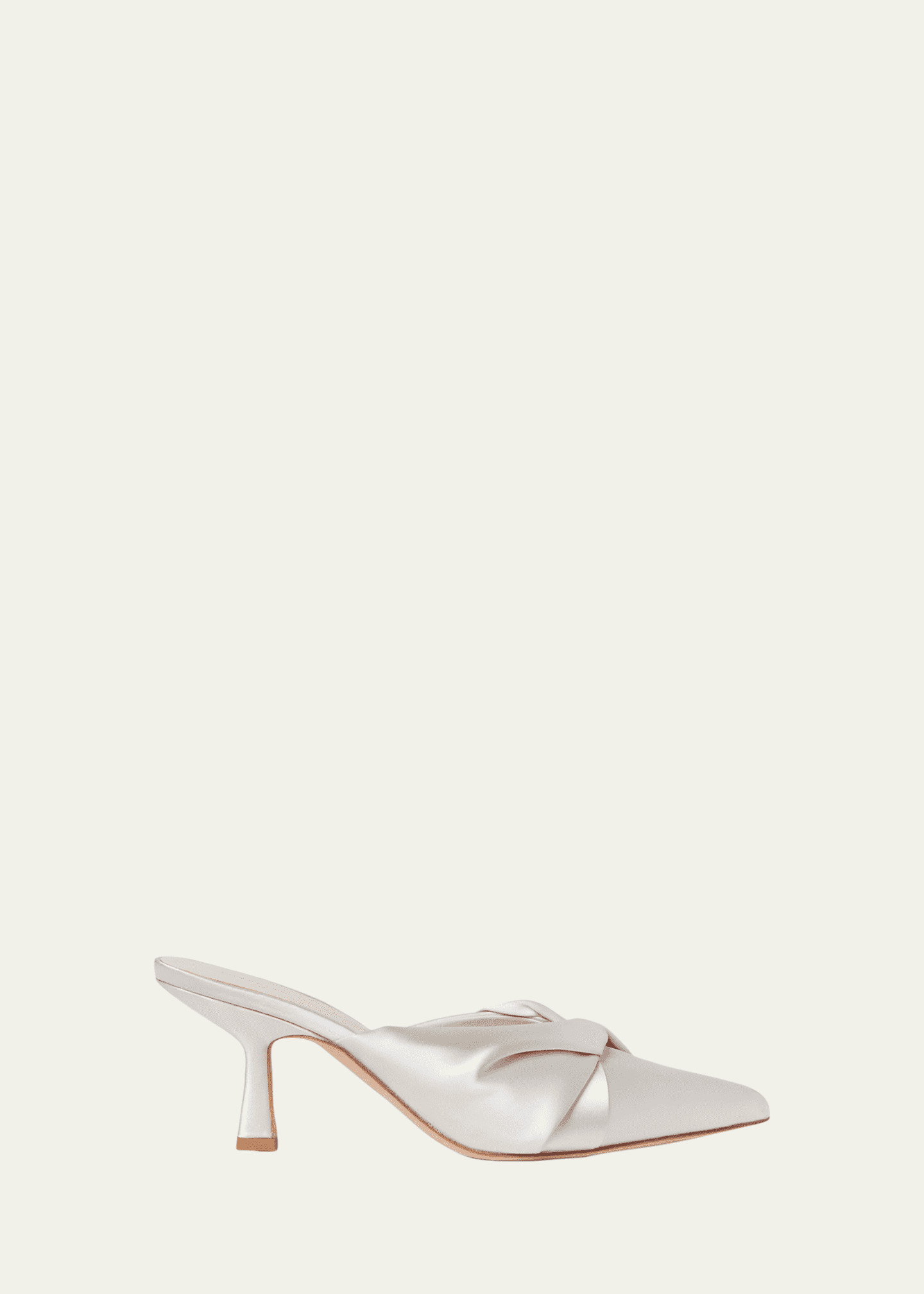 Loeffler Randall 70mm Tyla Twisted Satin Mule Pumps - Bergdorf Goodman