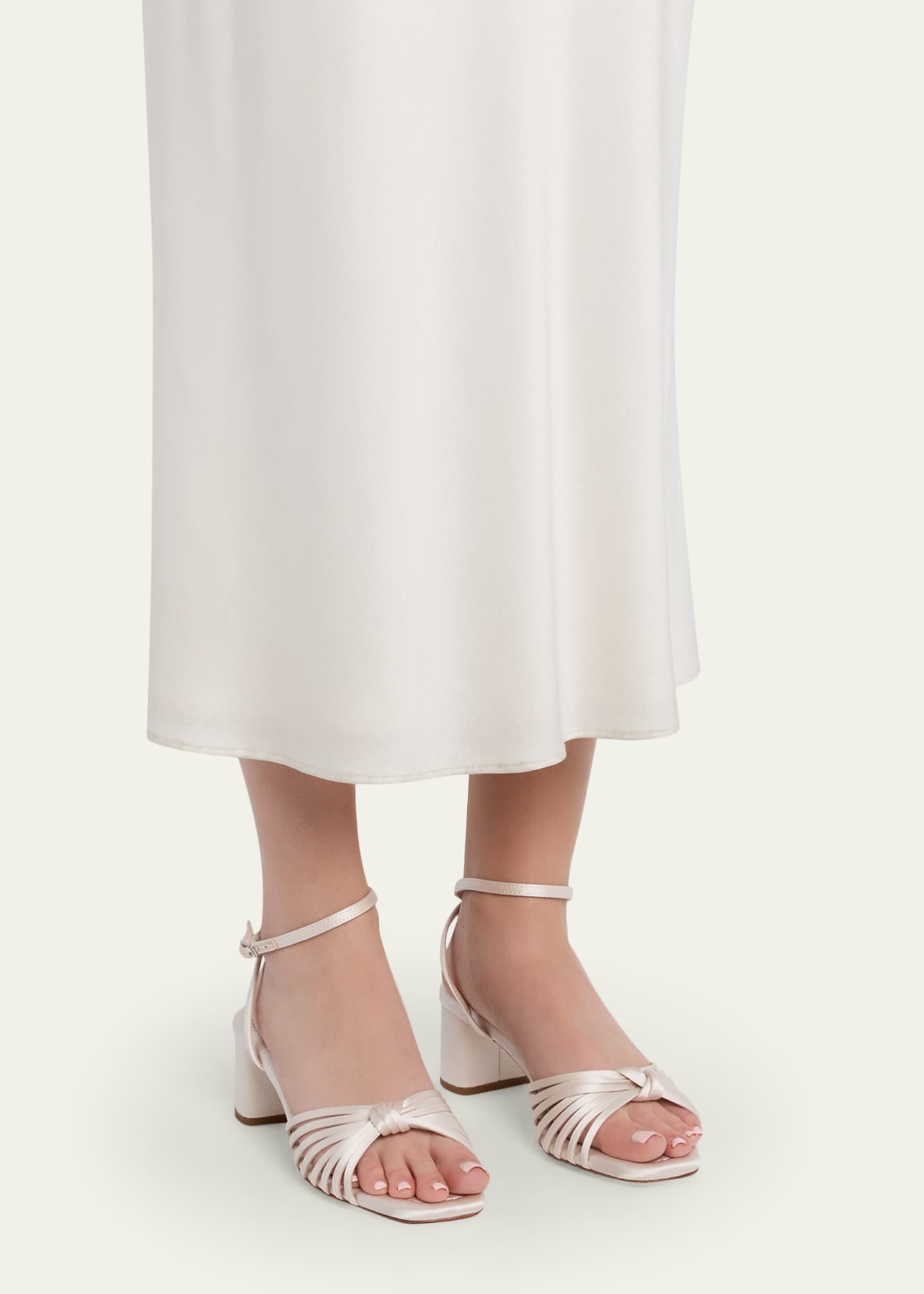 Loeffler Randall 60mm Olivia Satin Sandals - Bergdorf Goodman