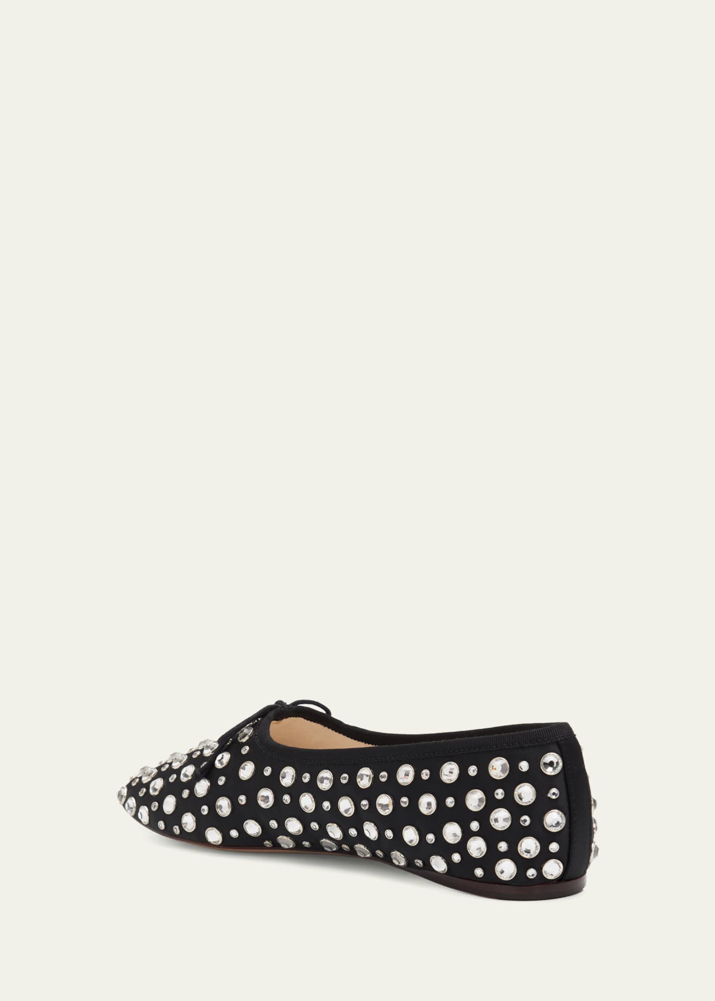 Loeffler Randall Landon Crystal-Embellished Satin Ballet Flats ...