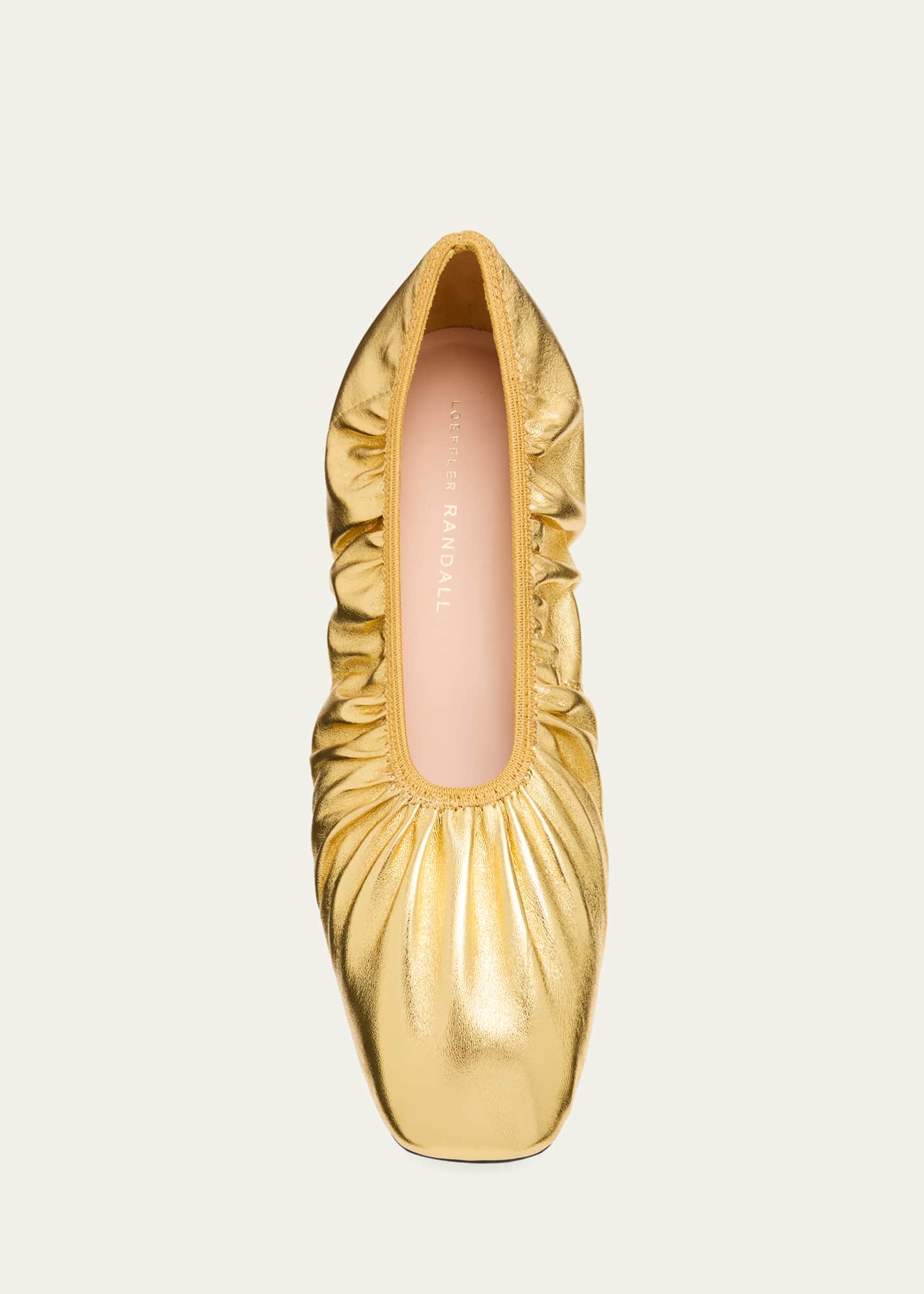 Loeffler Randall Tove Metallic Leather Ballerina Pumps - Bergdorf Goodman